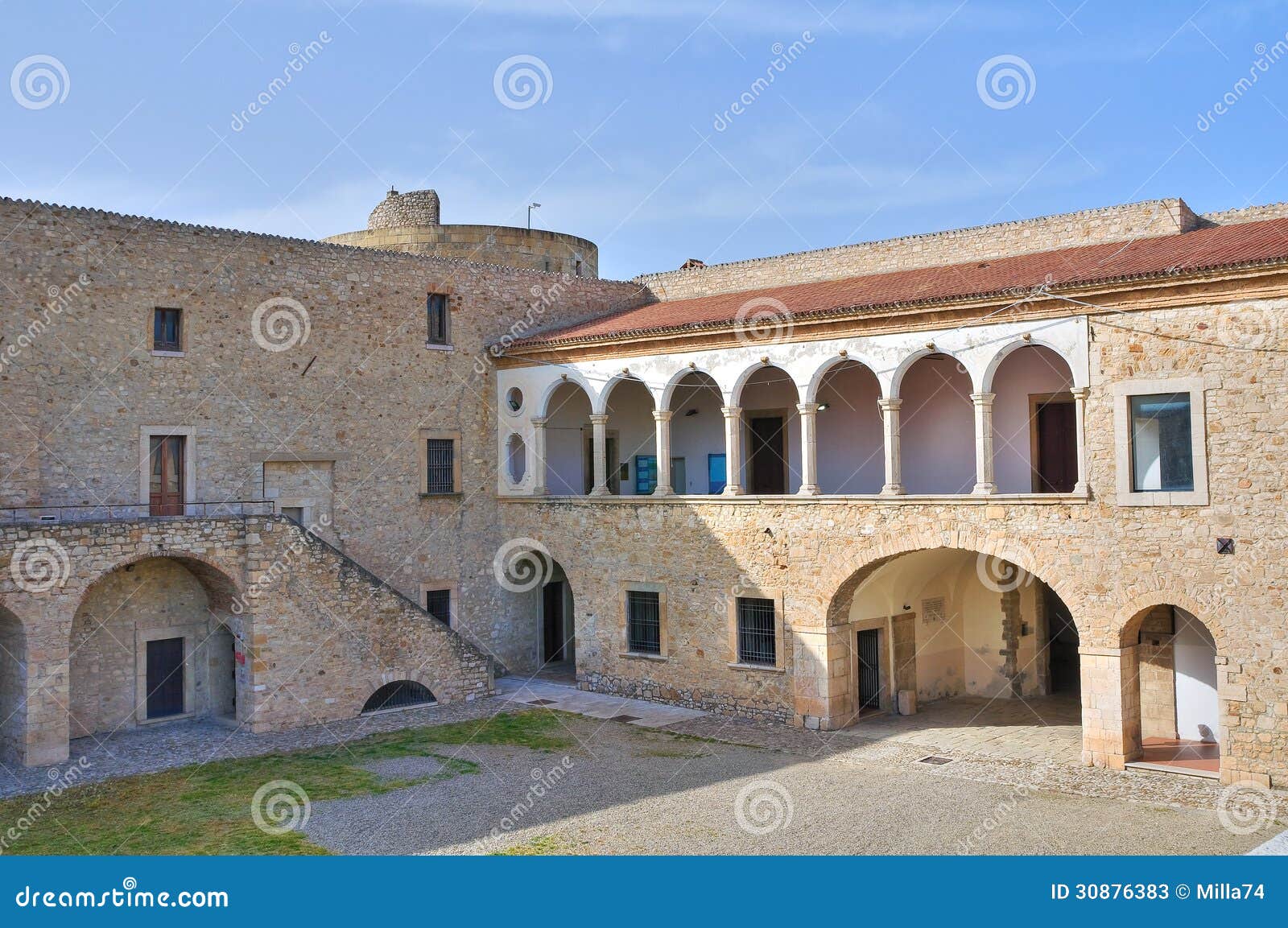 Castle of Venosa. Basilicata. Italy Stock Image - Image of door ...