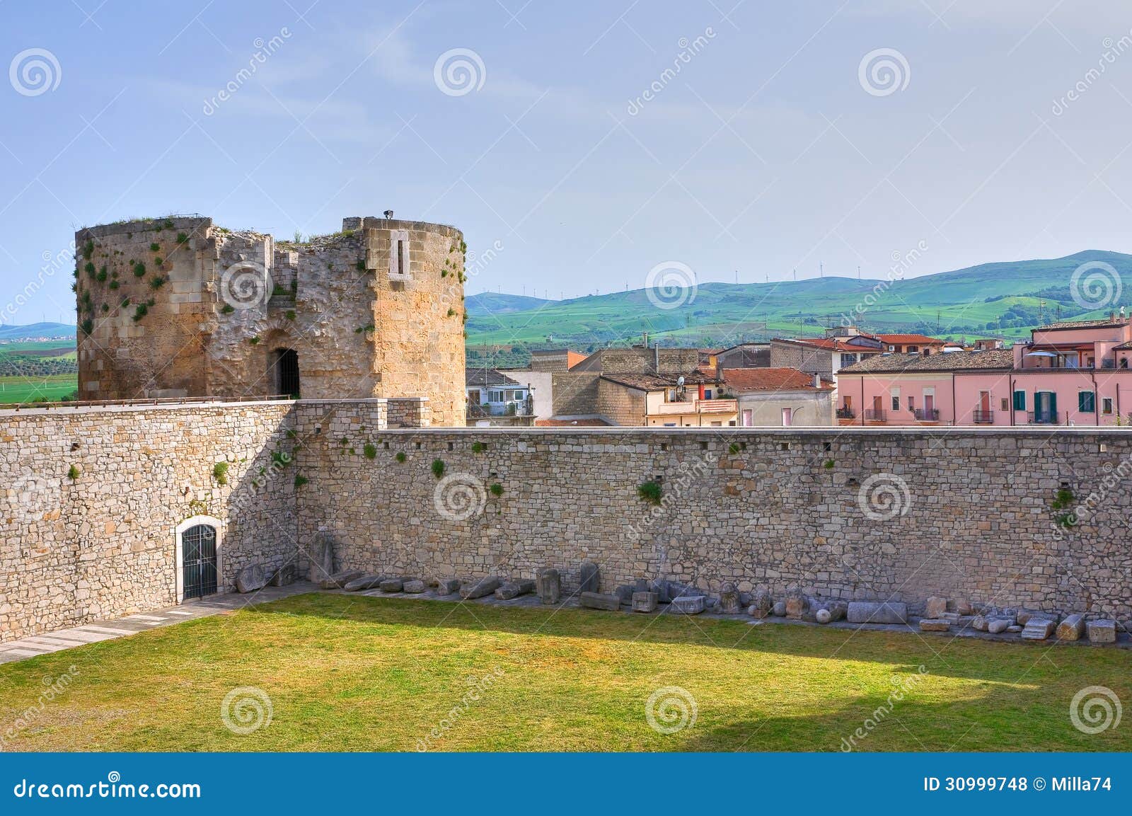 Castle Of Venosa, Potenza, Italy Stock Photography | CartoonDealer.com ...