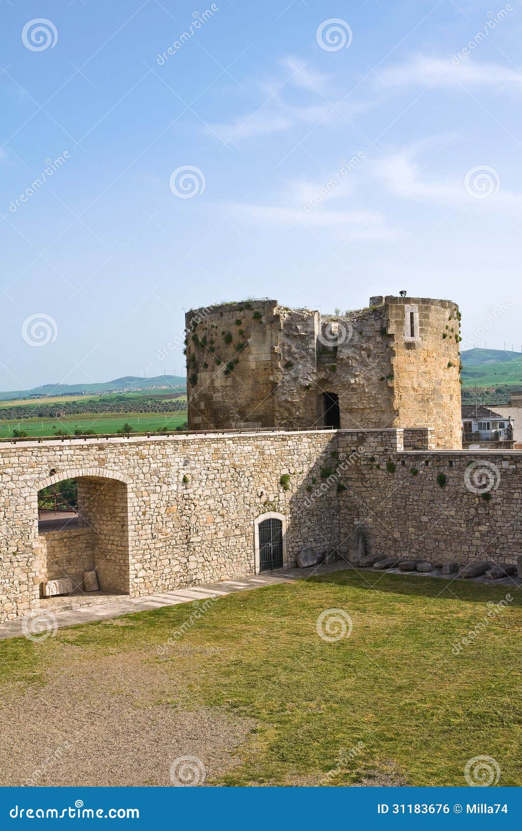 Castle Of Venosa, Potenza, Italy Stock Photography | CartoonDealer.com ...