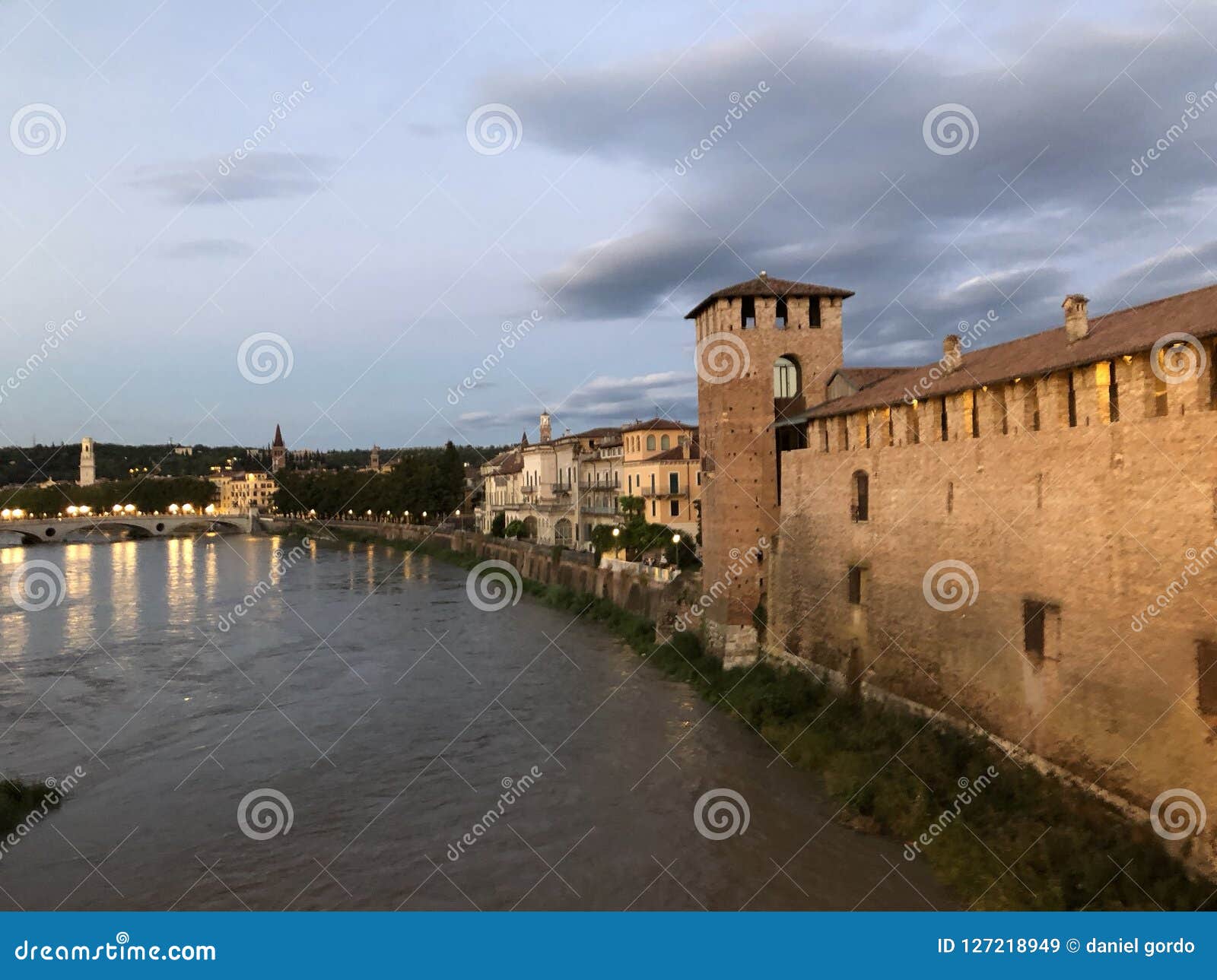 Castle of verona stock image. Image of verona, castle - 127218949