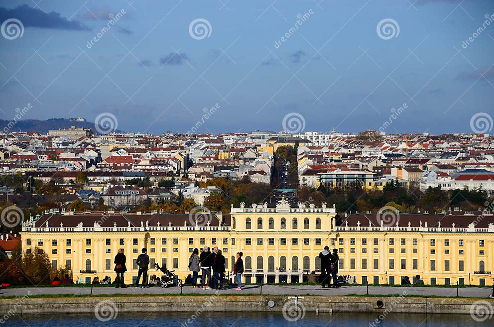 Castle in Vienna with People Editorial Stock Photo - Image of event ...