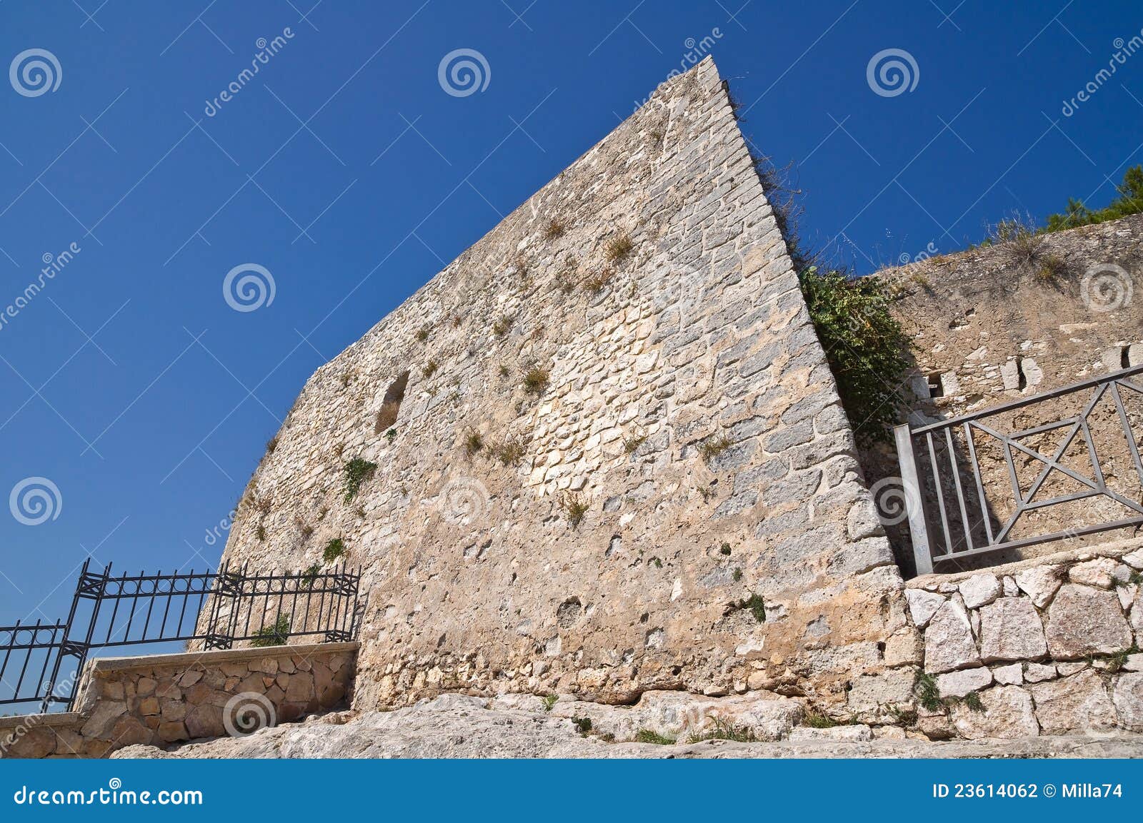 Castle of Vieste. Puglia. Italy Stock Photo - Image of building ...