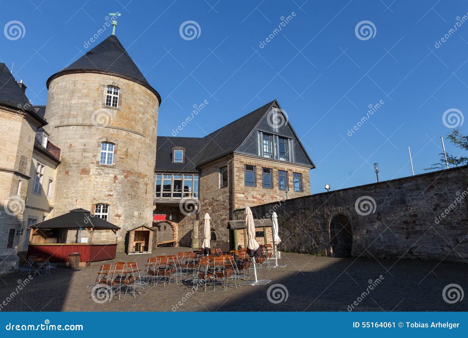 Castle waldeck germany stock image. Image of trees, hessen - 55164061