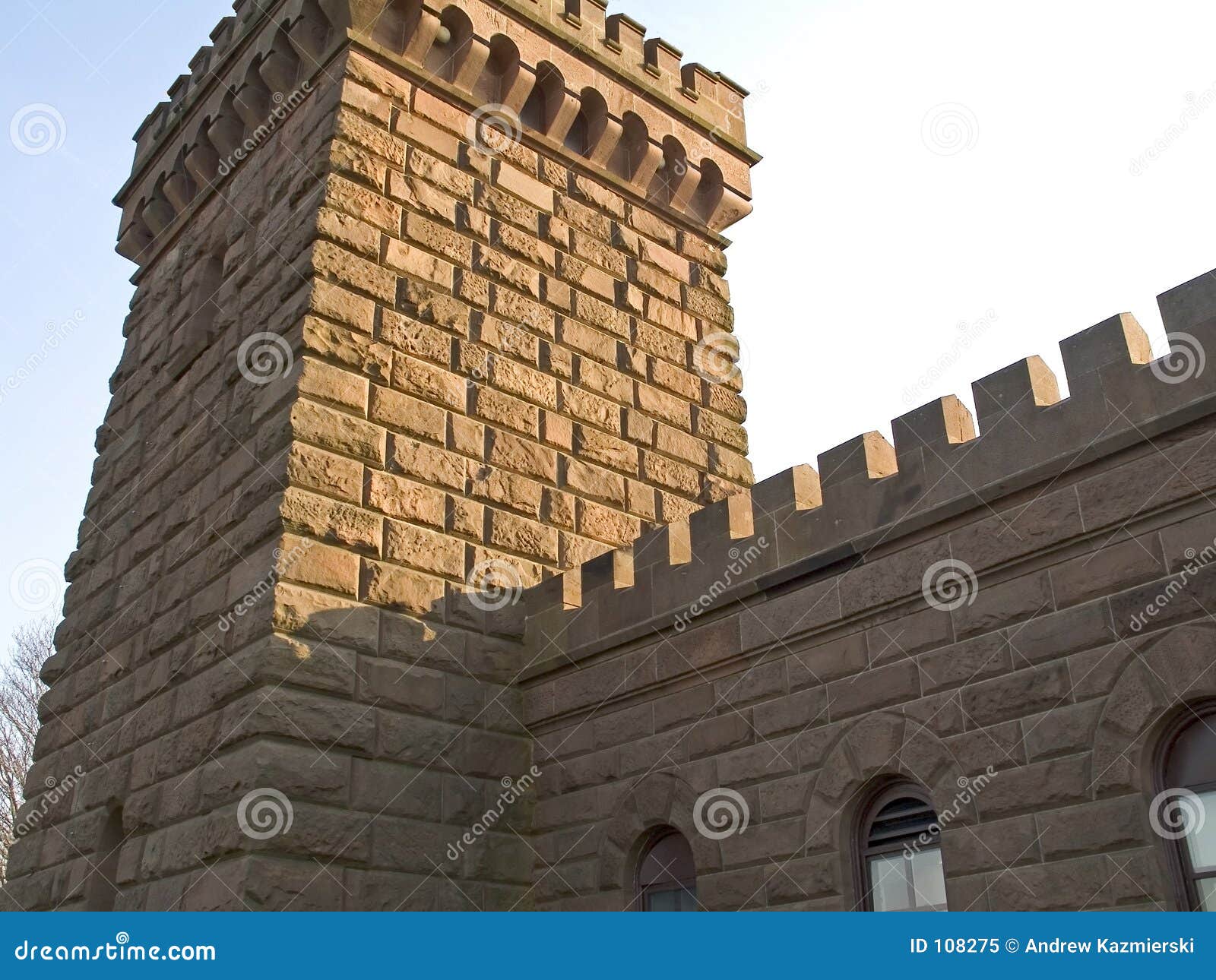 Castle Wall stock image. Image of strength, window, highlands - 108275