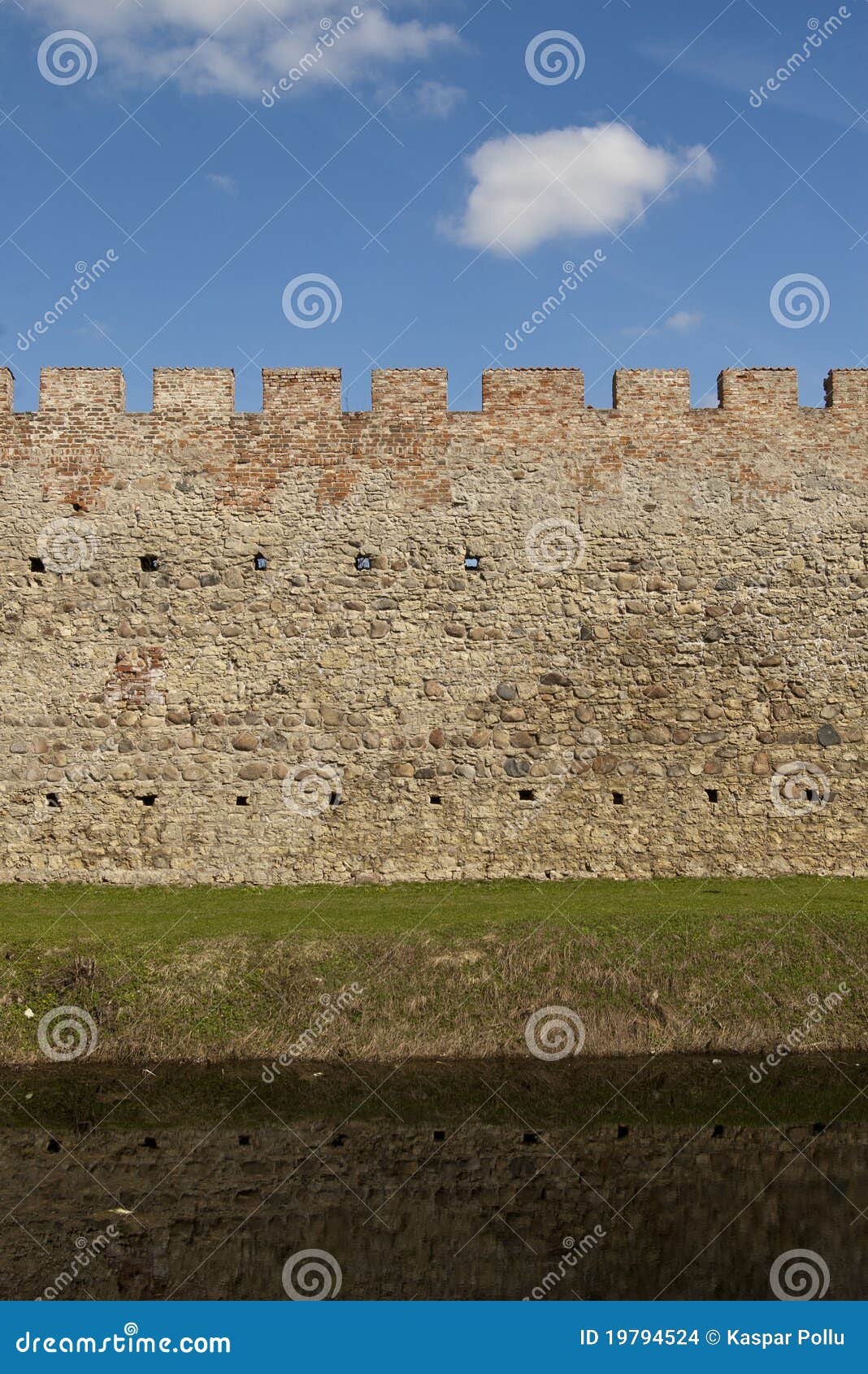 Castle Wall stock photo. Image of buildings, grass, culture - 19794524
