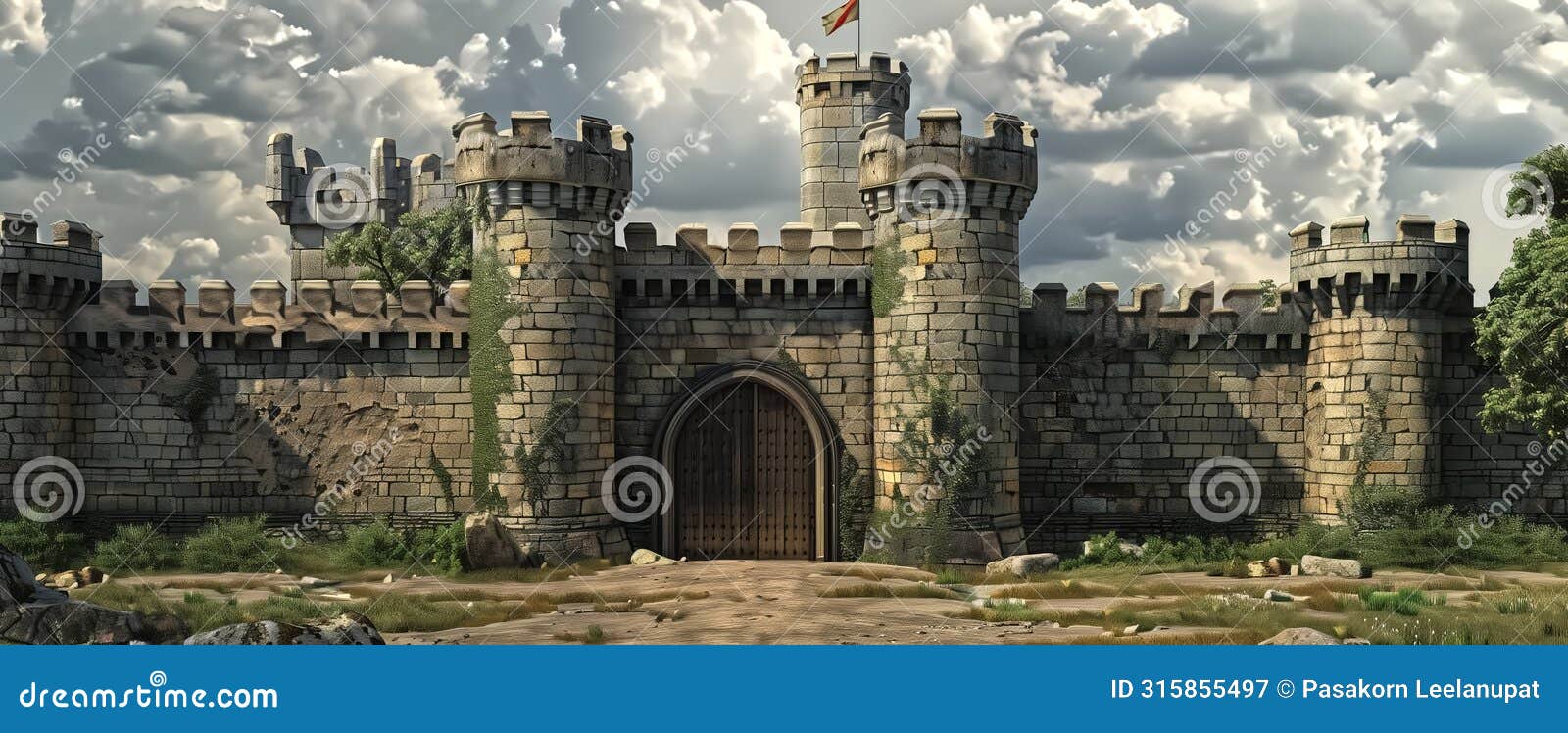 Castle Wall Brick Backwall Artwork Display with Special Stock ...