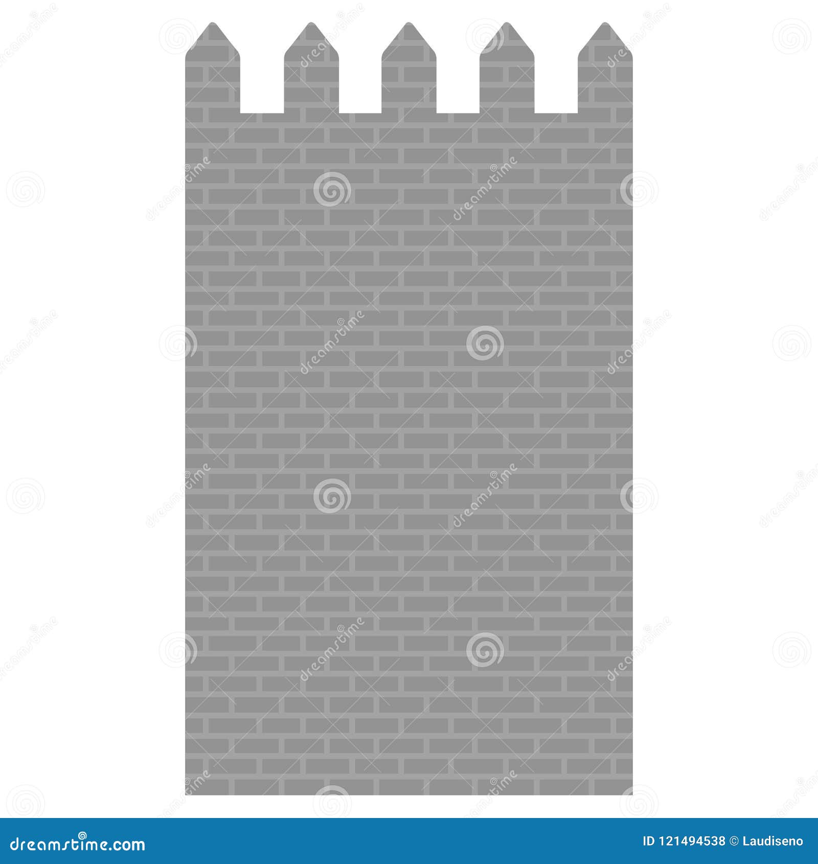 Castle wall image stock vector. Illustration of clipart - 121494538