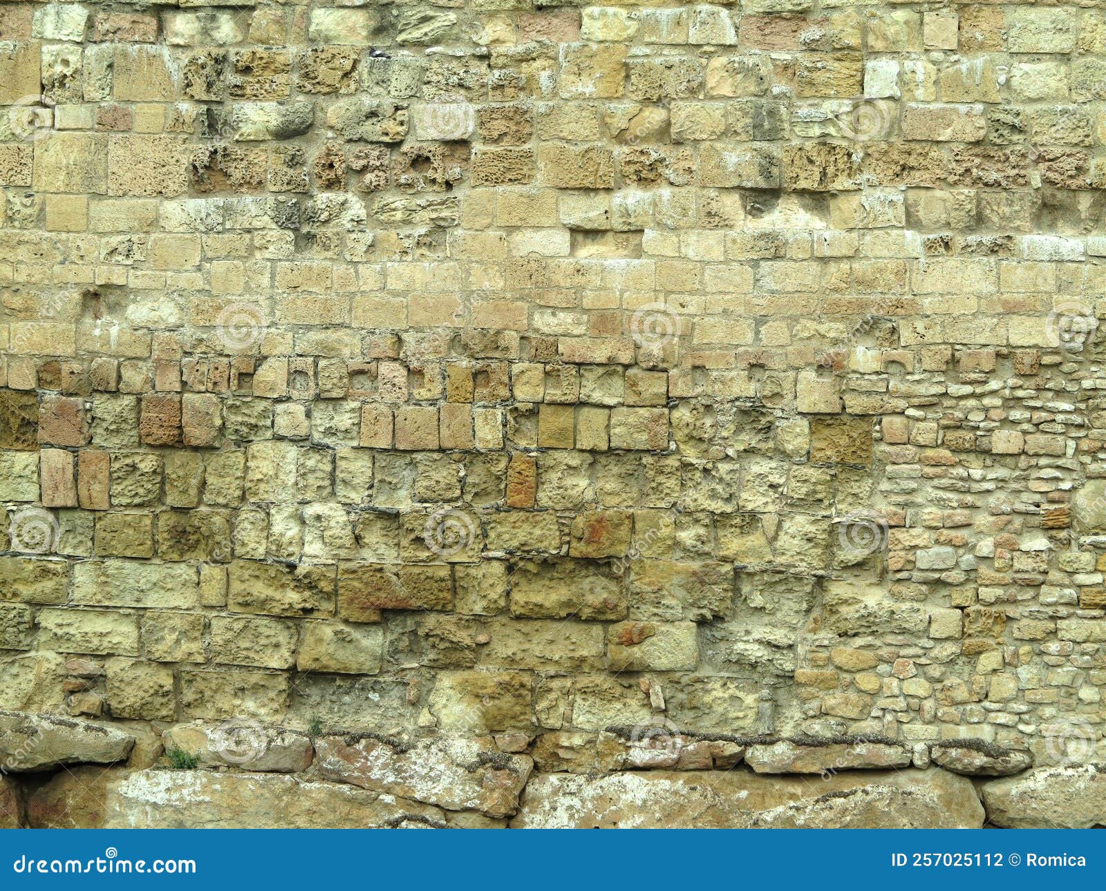 Castle Wall Made from Old Stones Textures for Design and Photo Stock ...