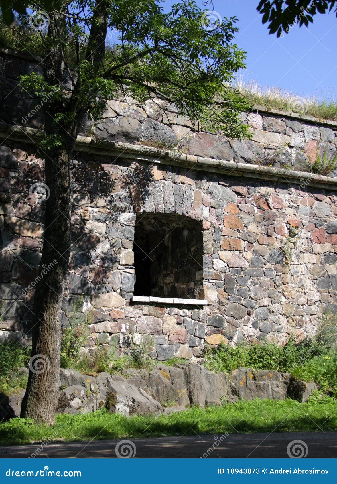Castle wall window. stock image. Image of architecture - 10943873