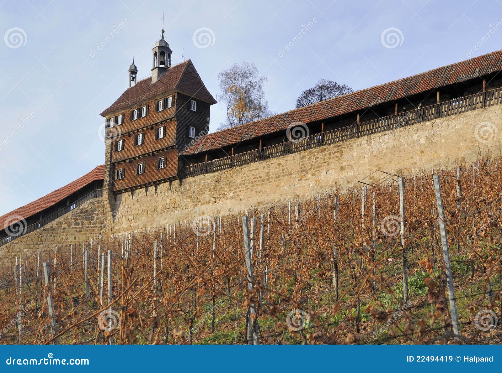 Castle walls, esslingen stock image. Image of architecture - 22494419