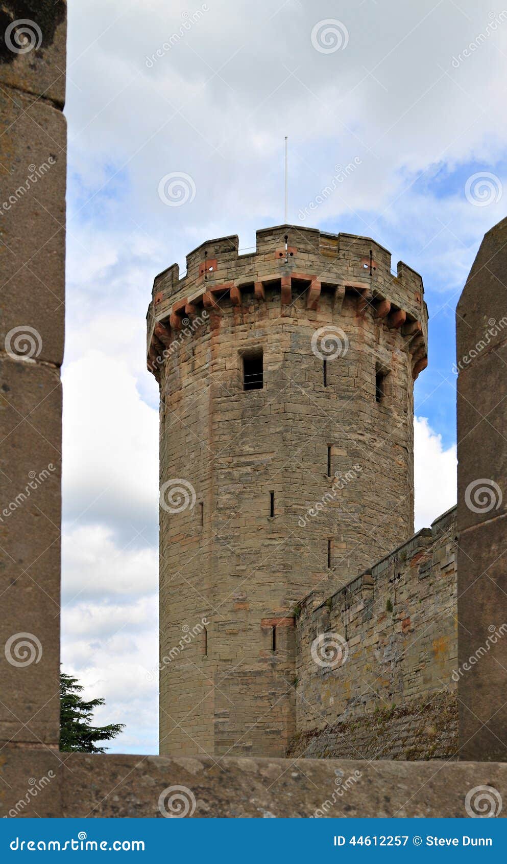 Castle walls and towers stock image. Image of towers - 44612257