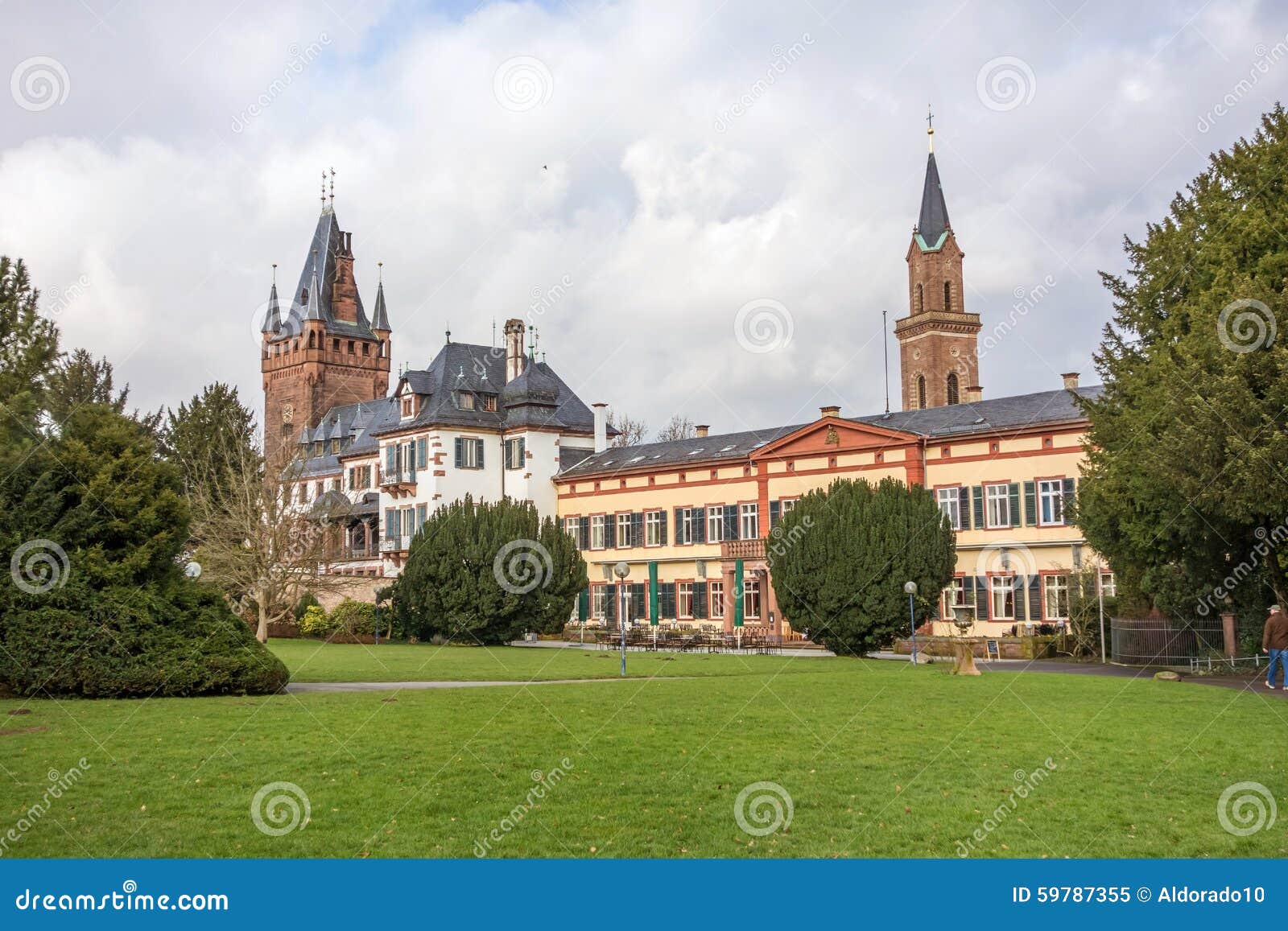 Castle of Weinheim editorial image. Image of centenary - 59787355