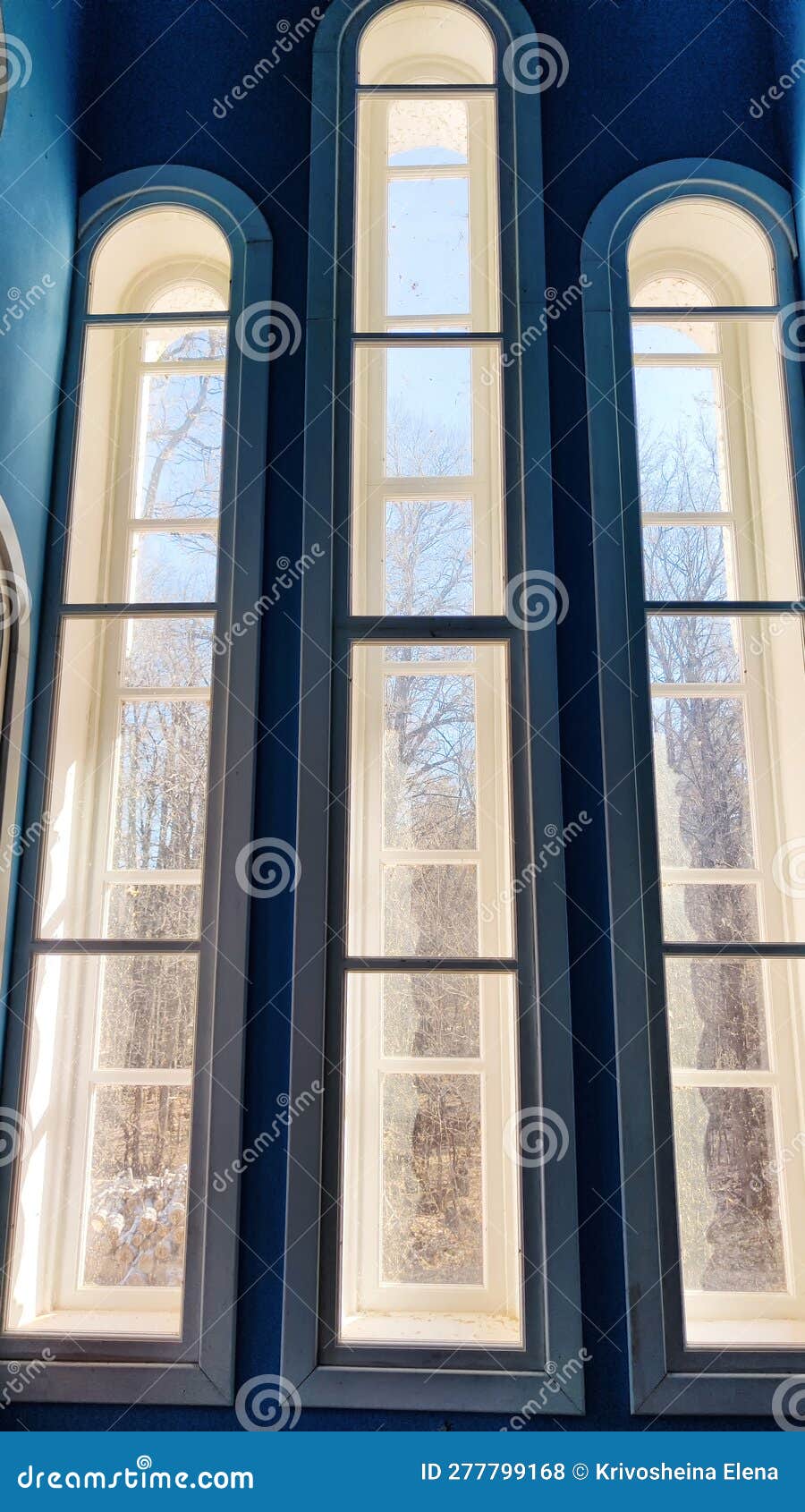 Castle Window in a Medieval Style. Arched Window on a Facade of ...