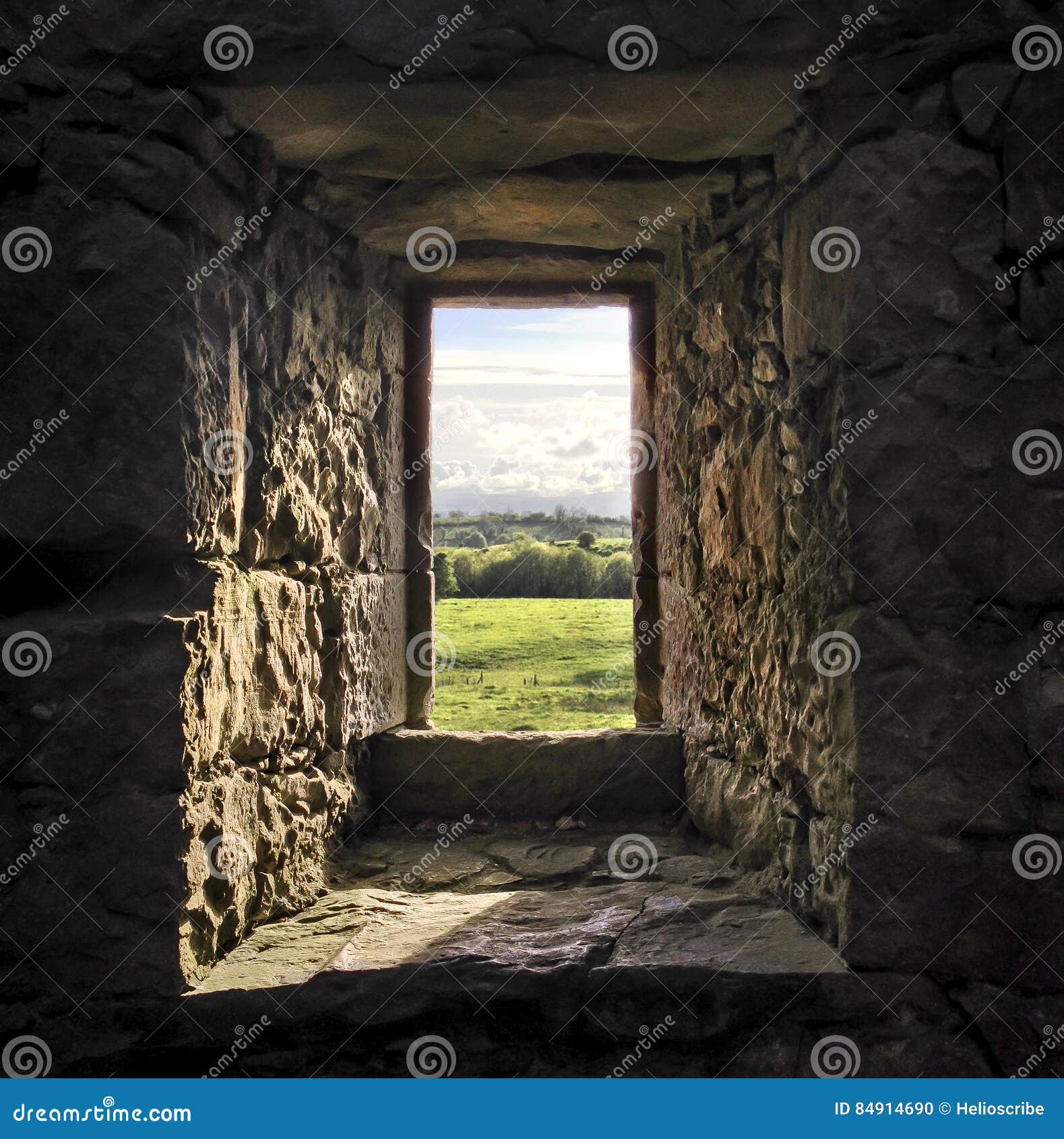 Castle Window stock photo. Image of ruin, shadow, window - 84914690