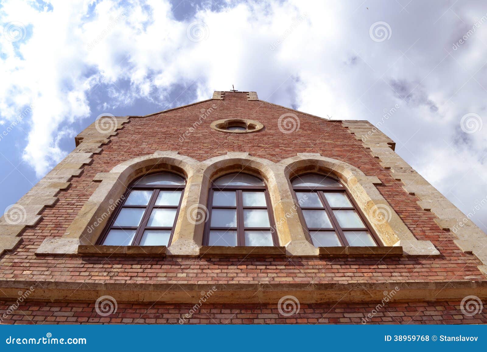 Castle with Windows Ans Sky Stock Photo - Image of dark, architecture ...