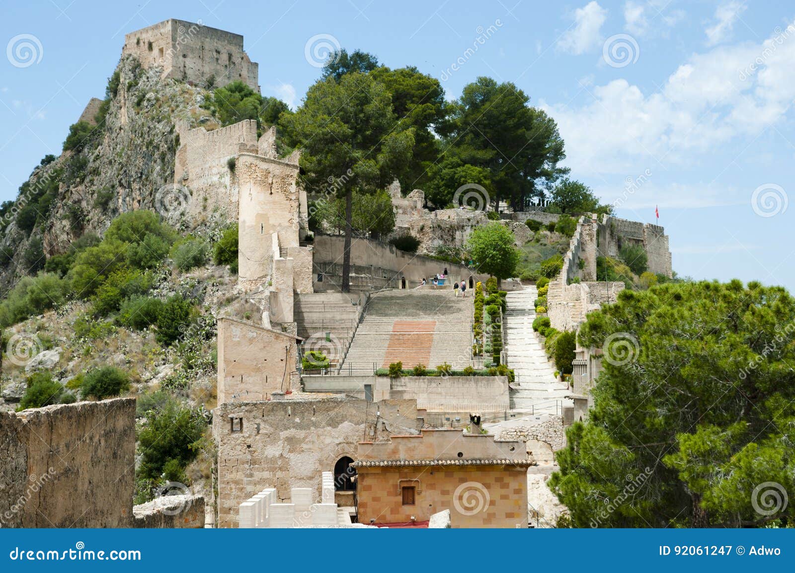 Castle of Xativa - Spain stock image. Image of medieval - 92061247