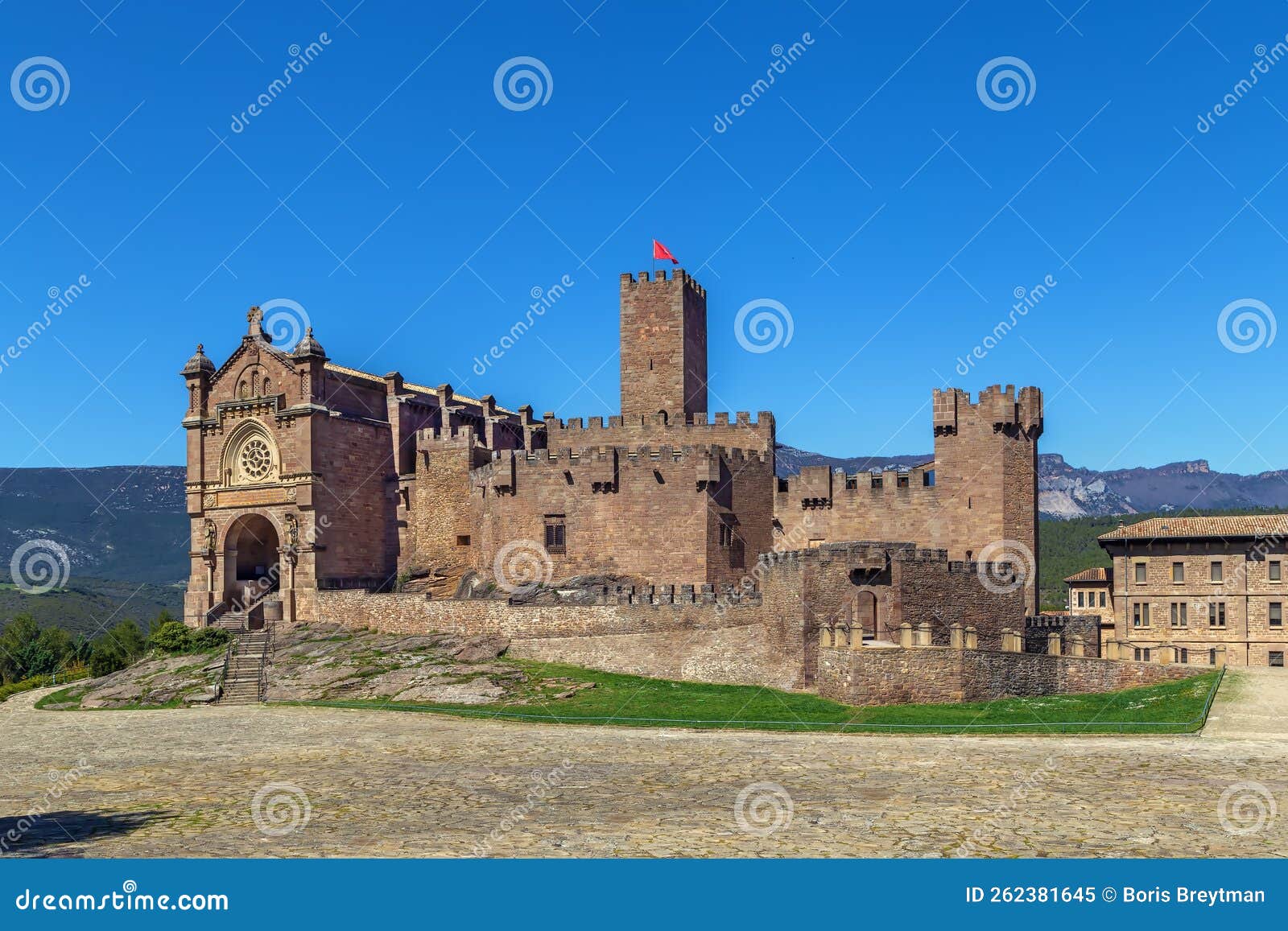 Castle of Xavier, Spain stock image. Image of europe - 262381645