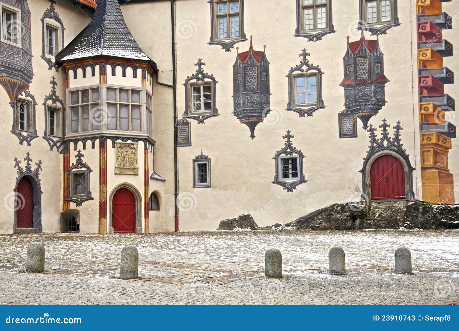 Castle yard stock image. Image of building, germany, ancient - 23910743