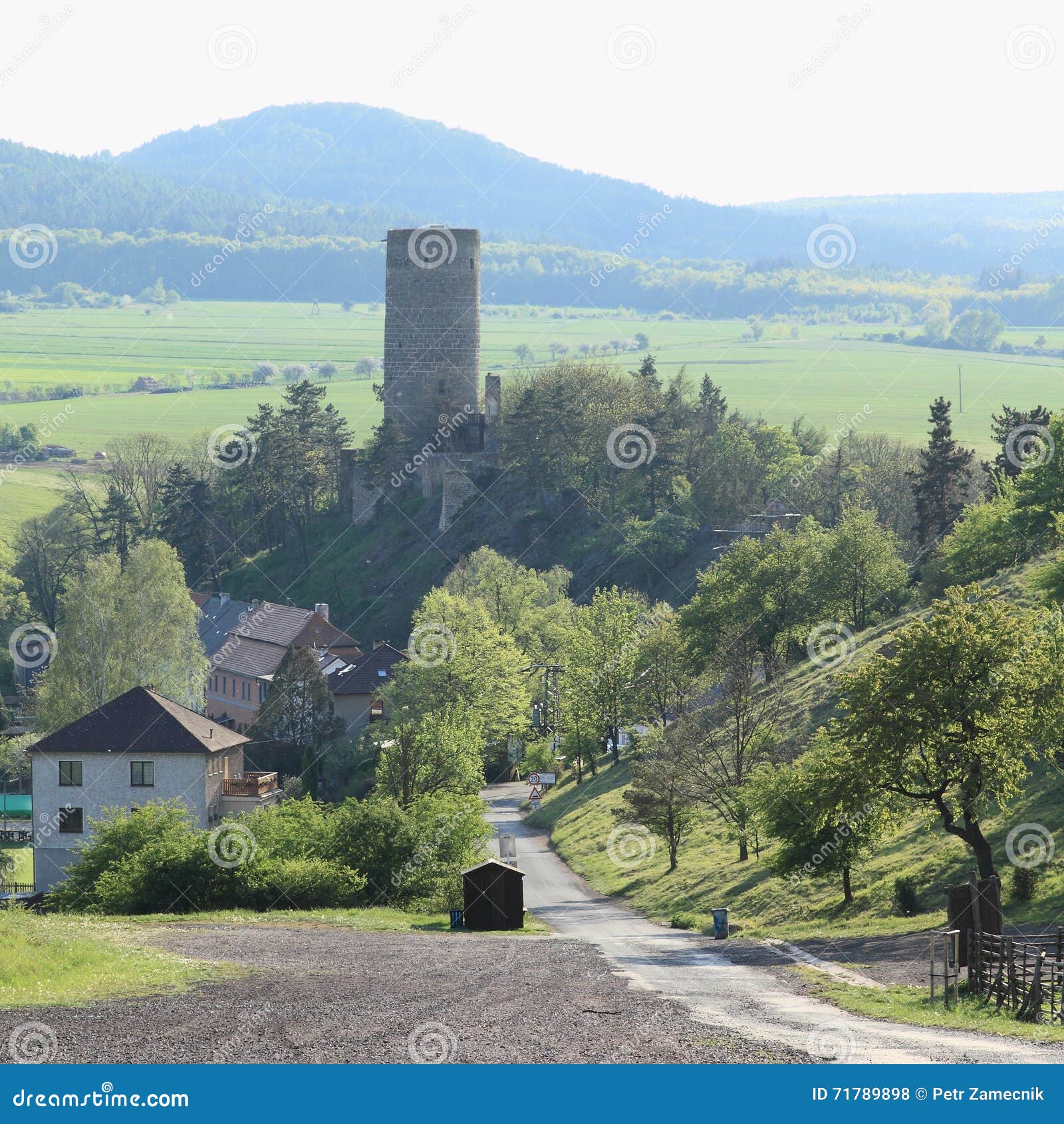 Castle Zebrak stock photo. Image of village, castle, history - 71789898