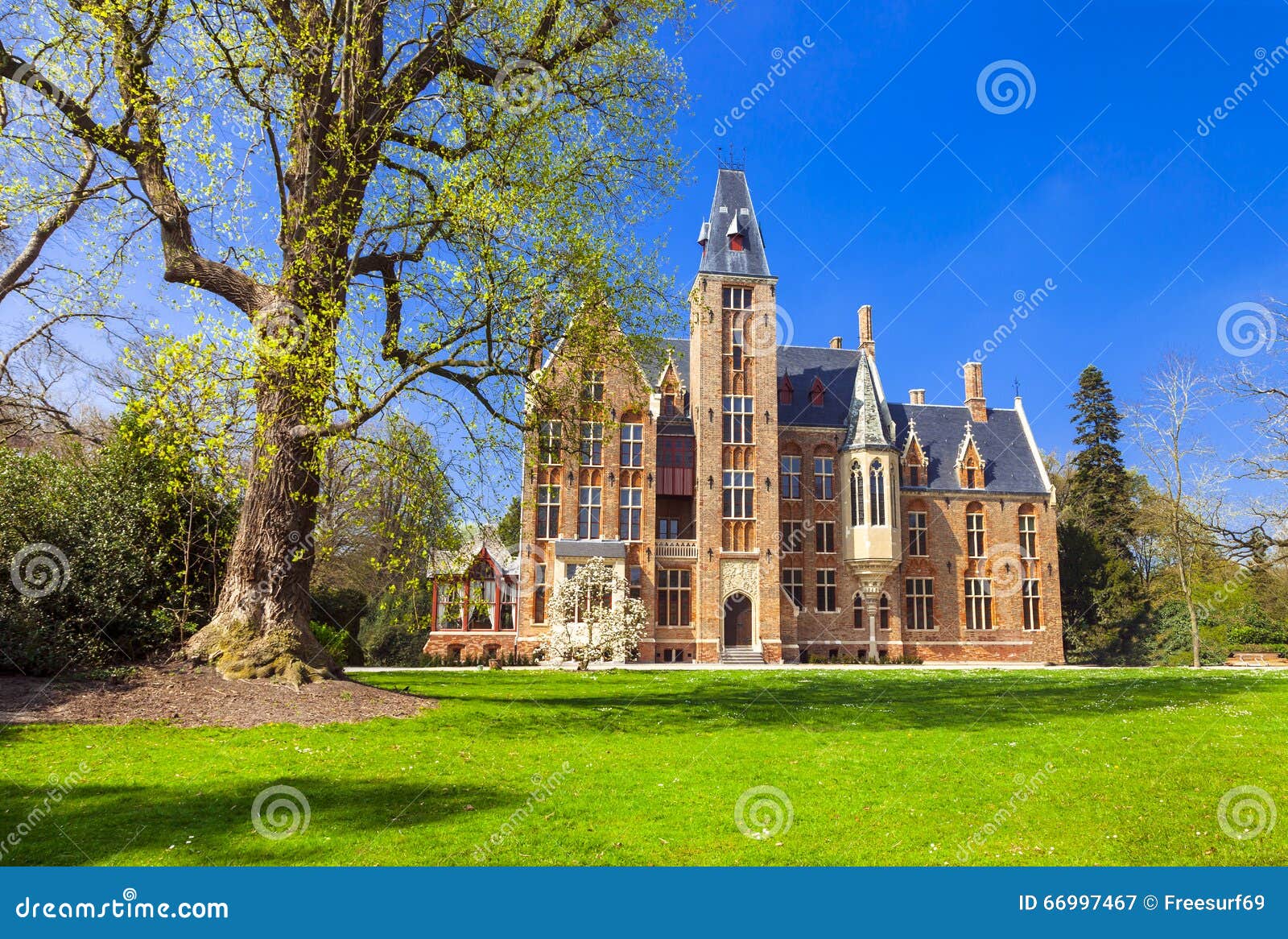 Castles of Belgium - Loppem Stock Image - Image of ancient, castle ...