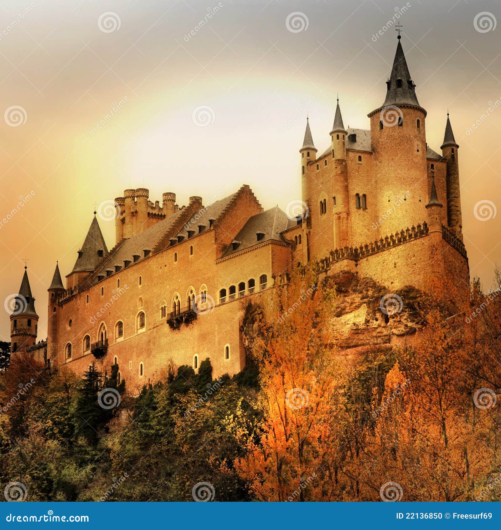 Castles of Spain stock photo. Image of culture, castle - 22136850