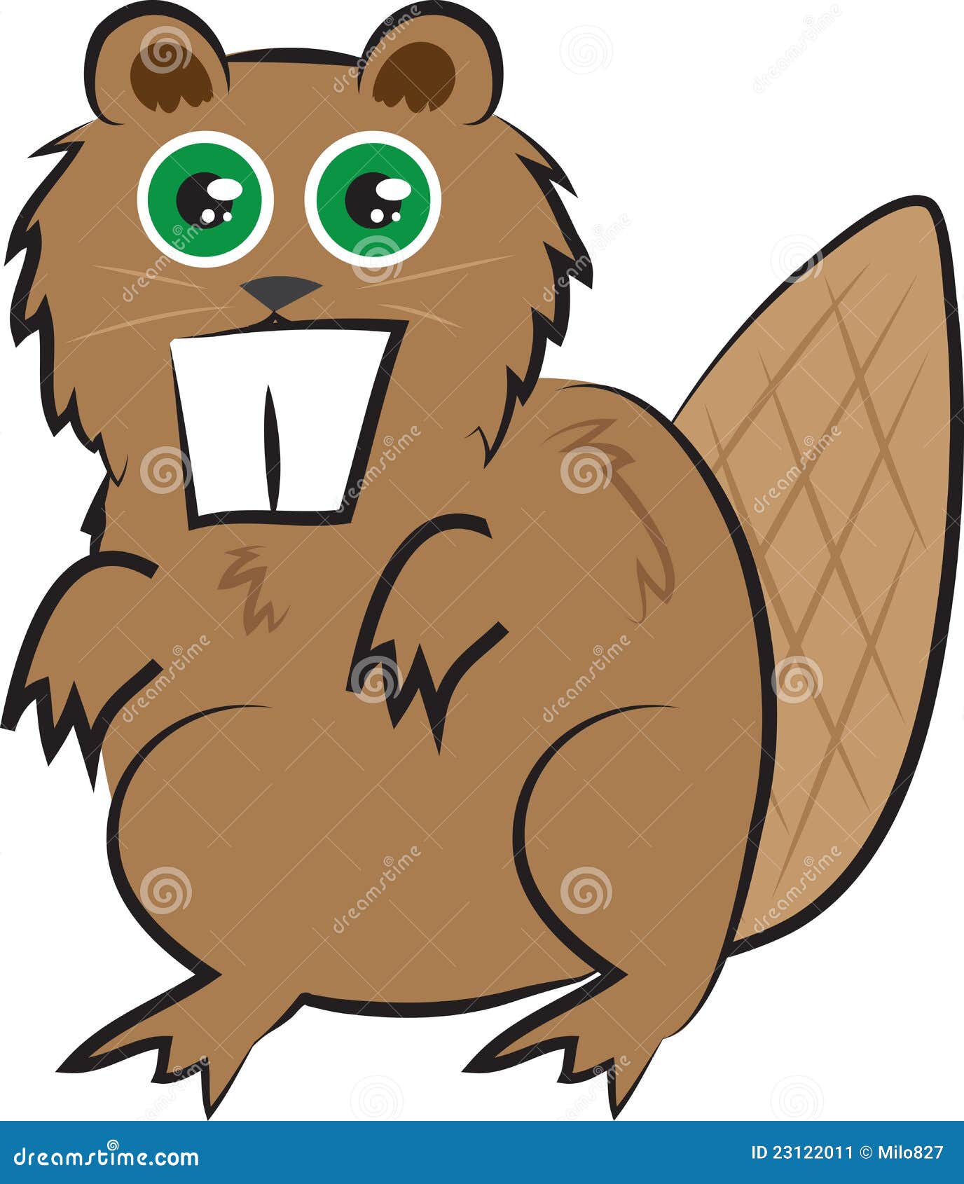 Castor ilustración del vector. Ilustración de sonriente - 23122011