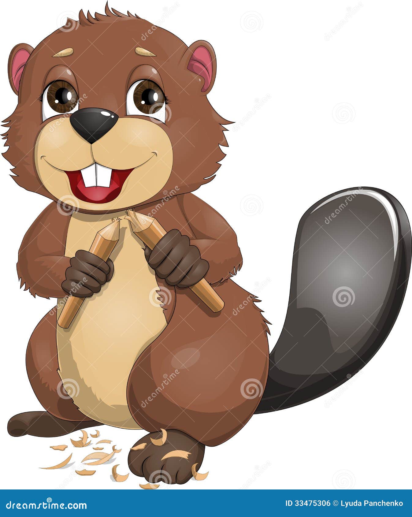 Castor illustration stock. Illustration du nature, illustration - 33475306