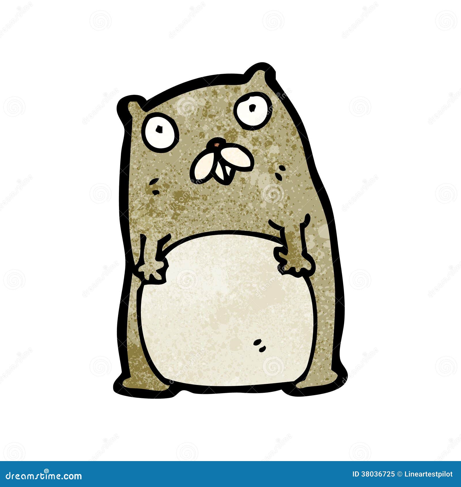 Castor Divertido De La Historieta Ilustración del Vector - Ilustración ...