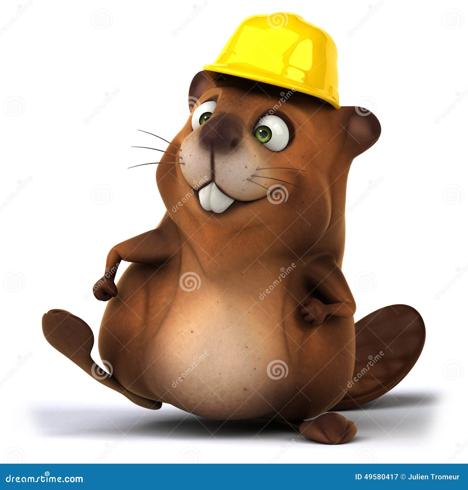 Castor do divertimento ilustração stock. Ilustração de marrom - 49580417