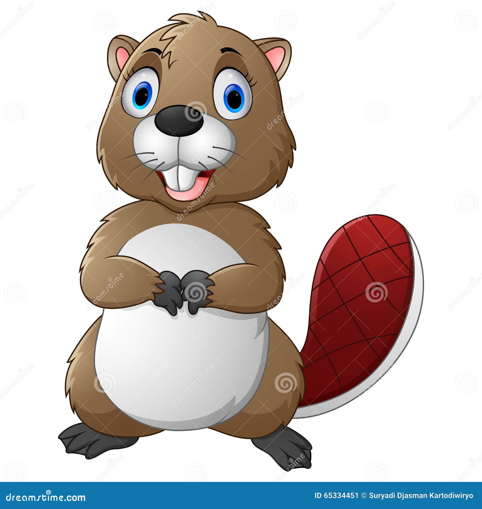 Castor Dos Desenhos Animados Ilustração do Vetor - Ilustração de ...