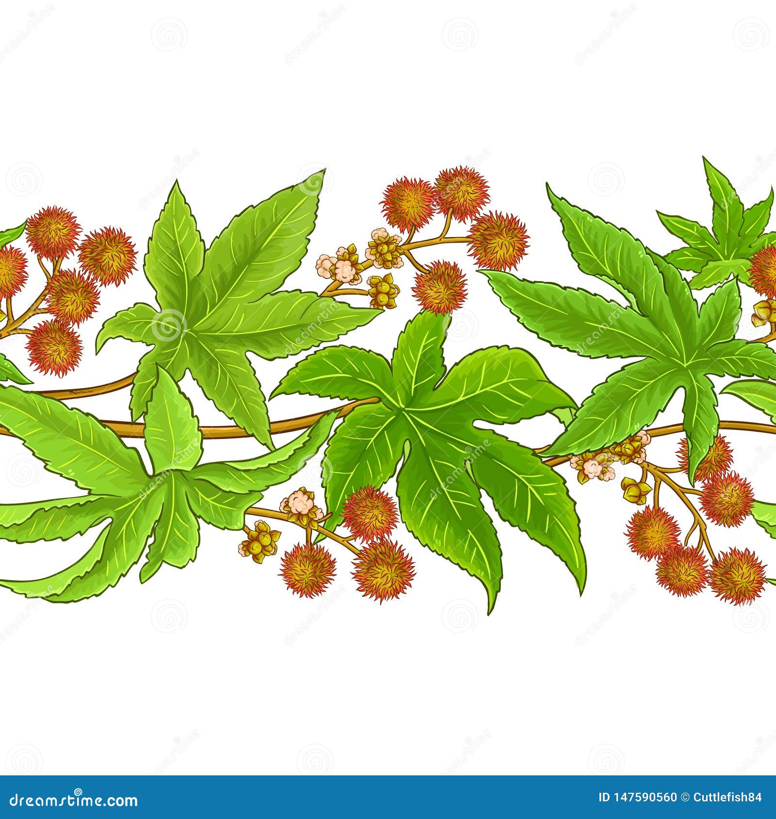 Castor vector pattern stock vector. Illustration of medicinal - 147590560