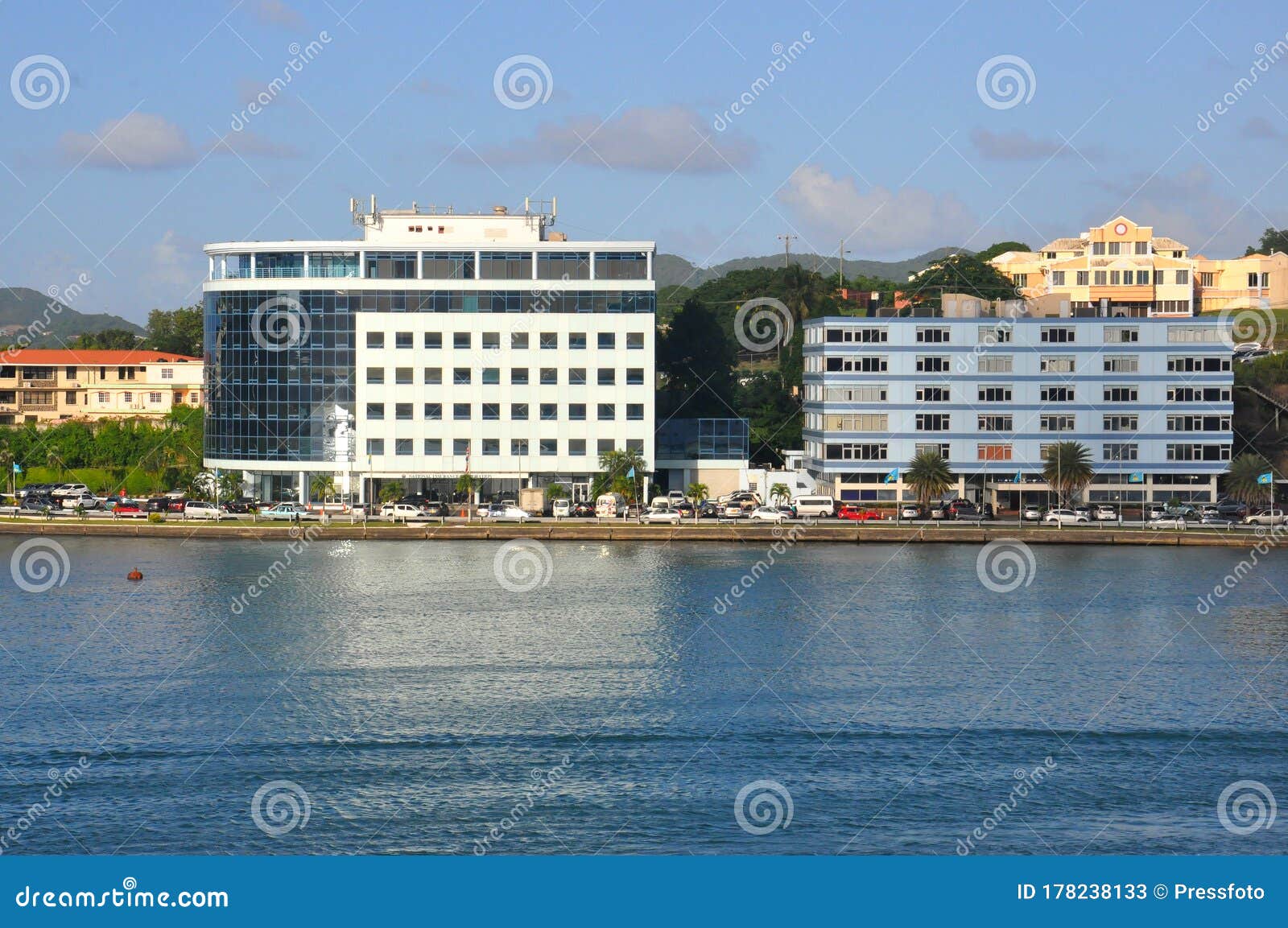 Castries, Saint Lucia editorial stock photo. Image of harbor - 178238133