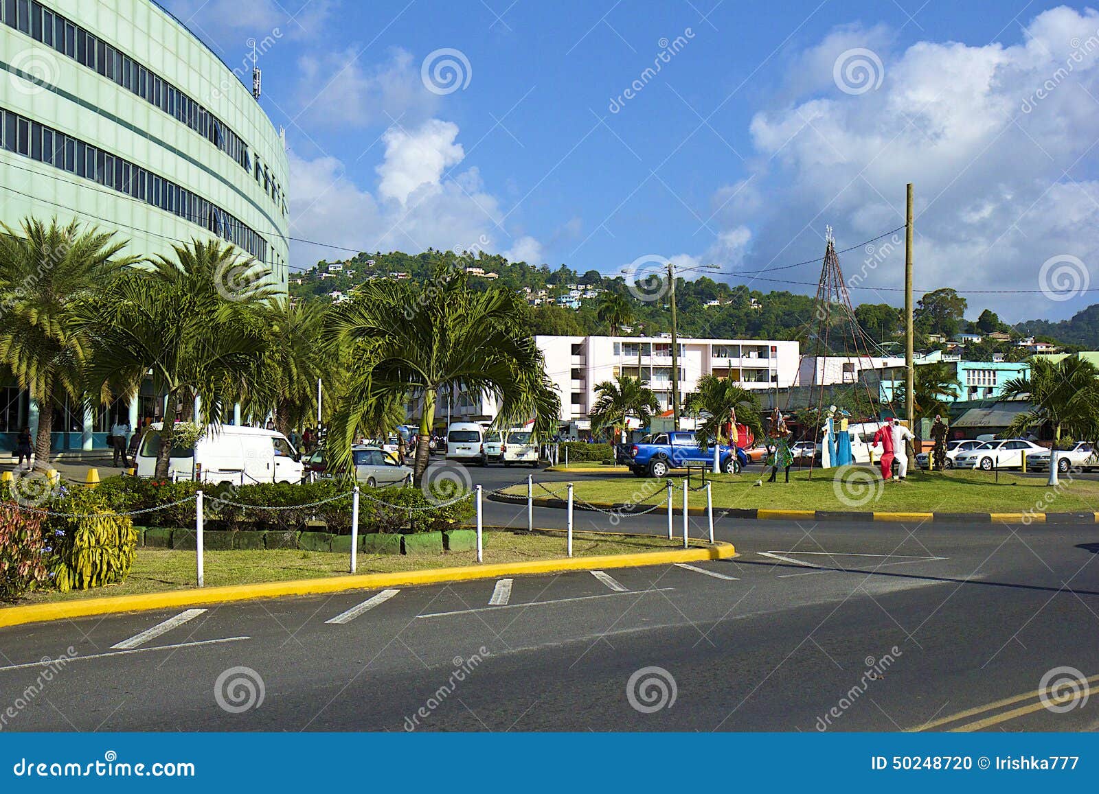 Castries, St Lucia, Caribbean Editorial Image - Image of tree, capital ...