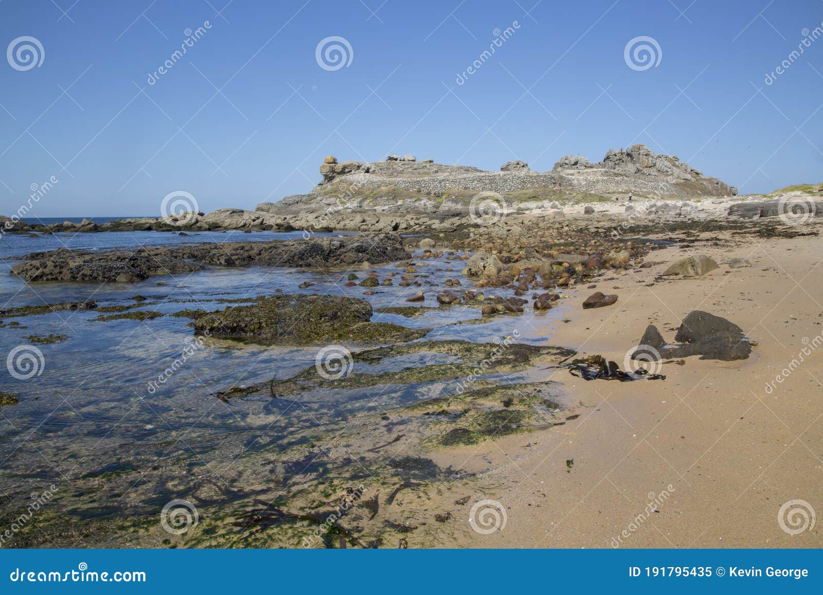 Castro De Barona Beach; Galicia Stock Image - Image of landscape ...