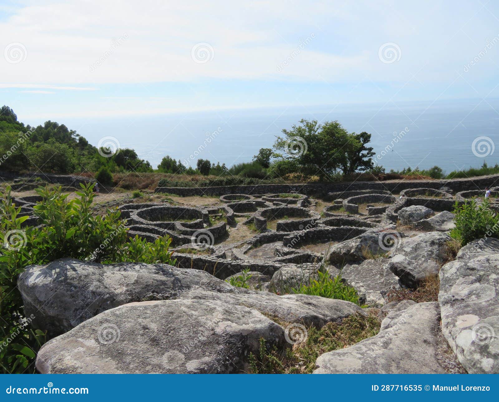 Castro Spain Ancient Dwellings Primitive Ancestors History Stock Image ...