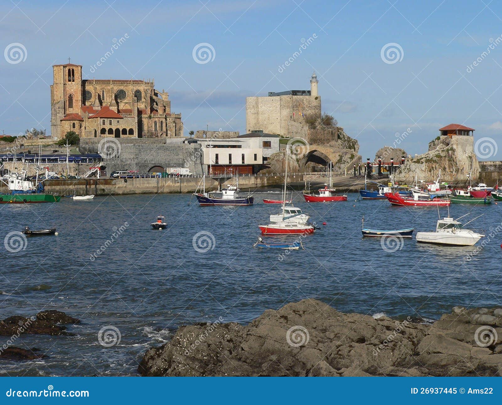 Castro Urdiales, Cantabria ( Spain ) Stock Image - Image of coast ...