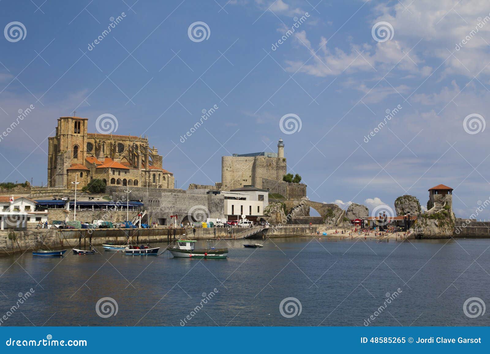Castro Urdiales Town, Spain Editorial Image - Image of spain, europe ...