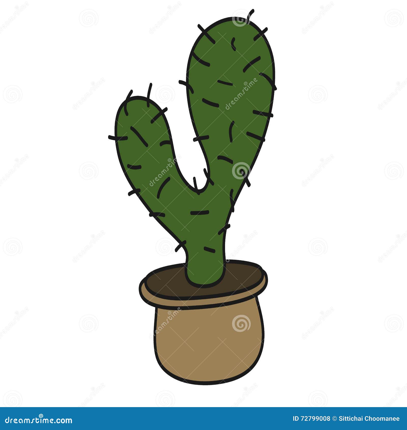 Castus stock de ilustración. Ilustración de gigante, color - 72799008