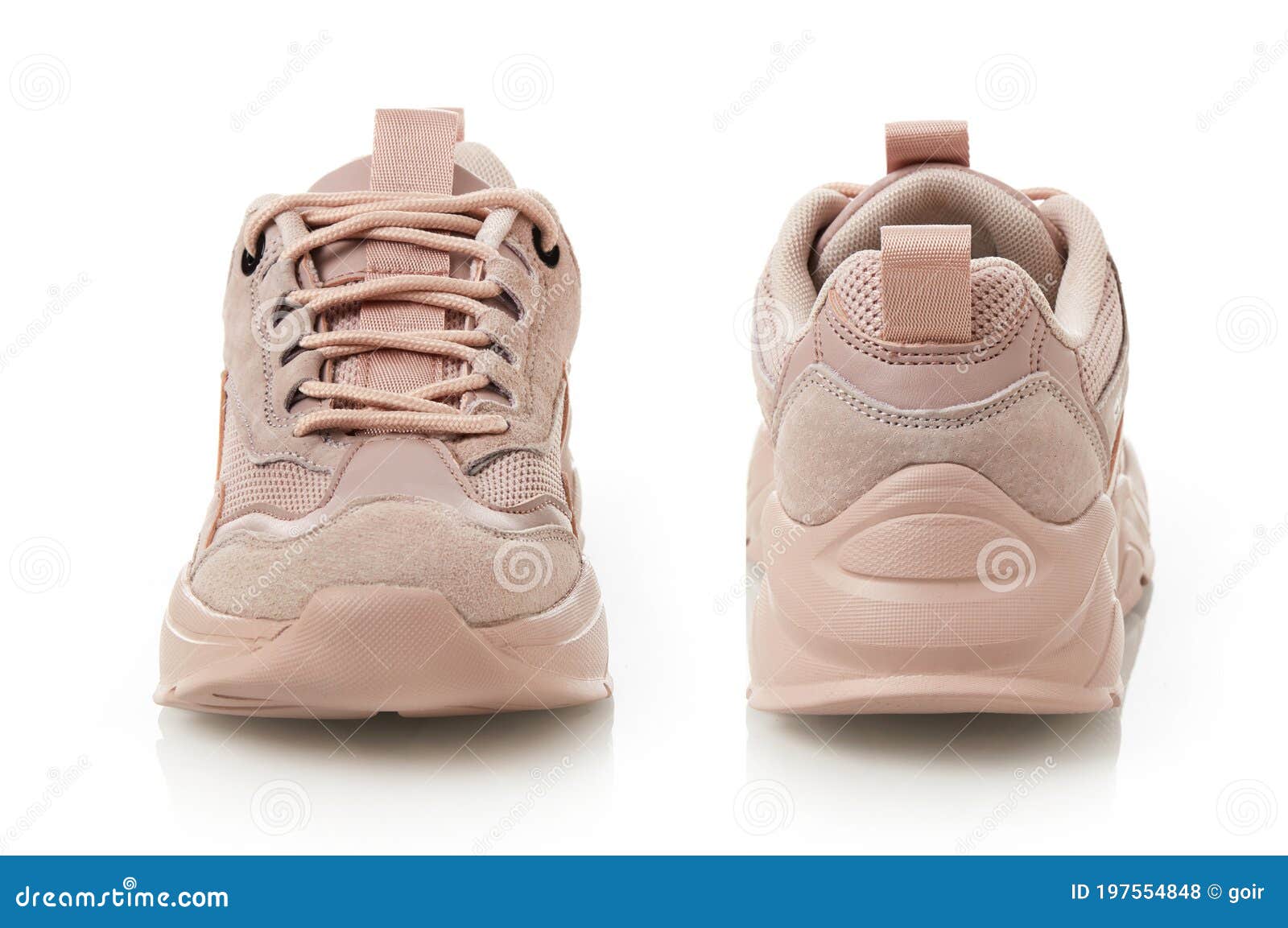 Casual Brown Shoes Front and Back Stock Photo - Image of cool, people ...