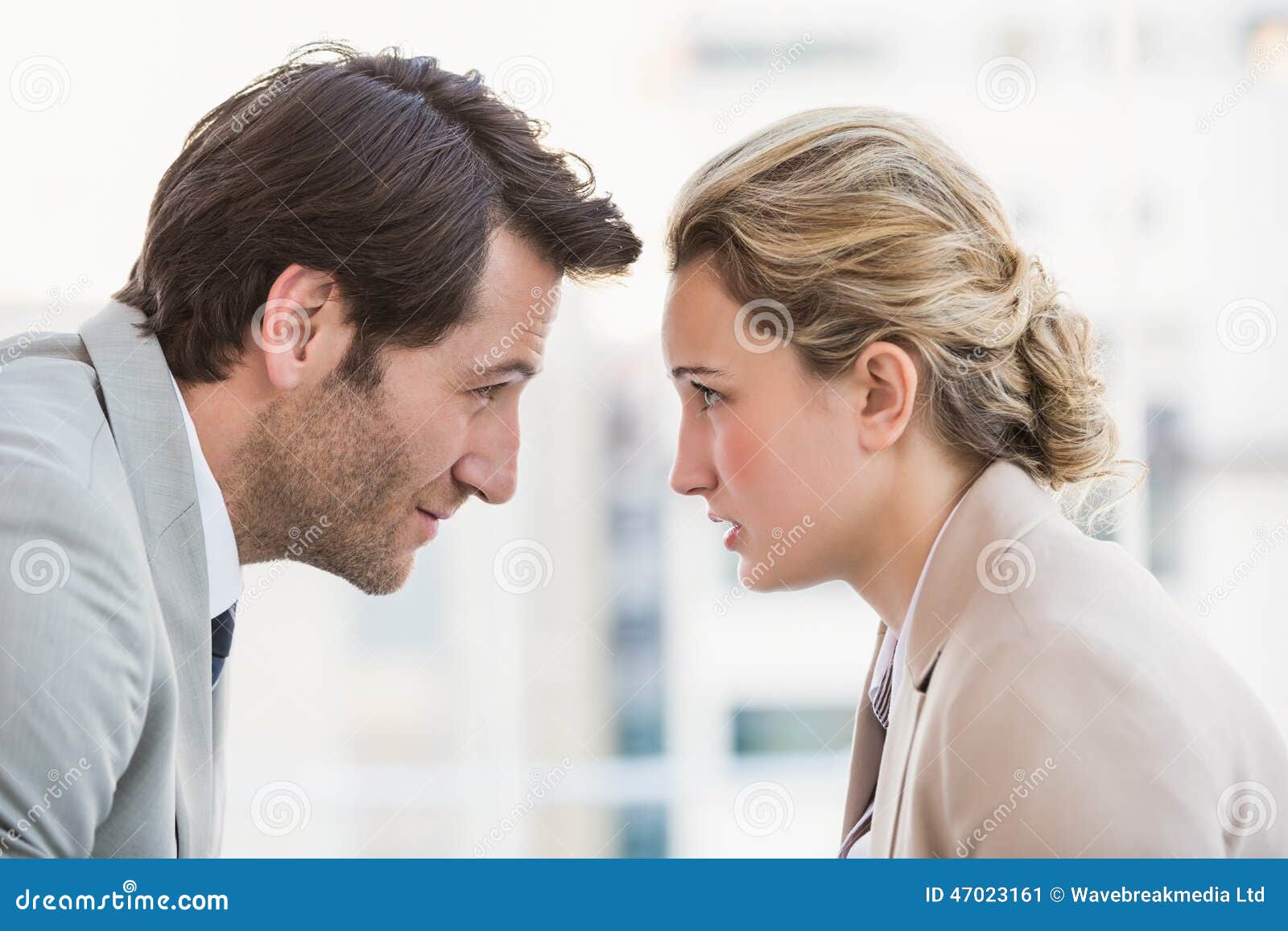 Casual Business Colleagues in Argument Stock Image - Image of problem ...