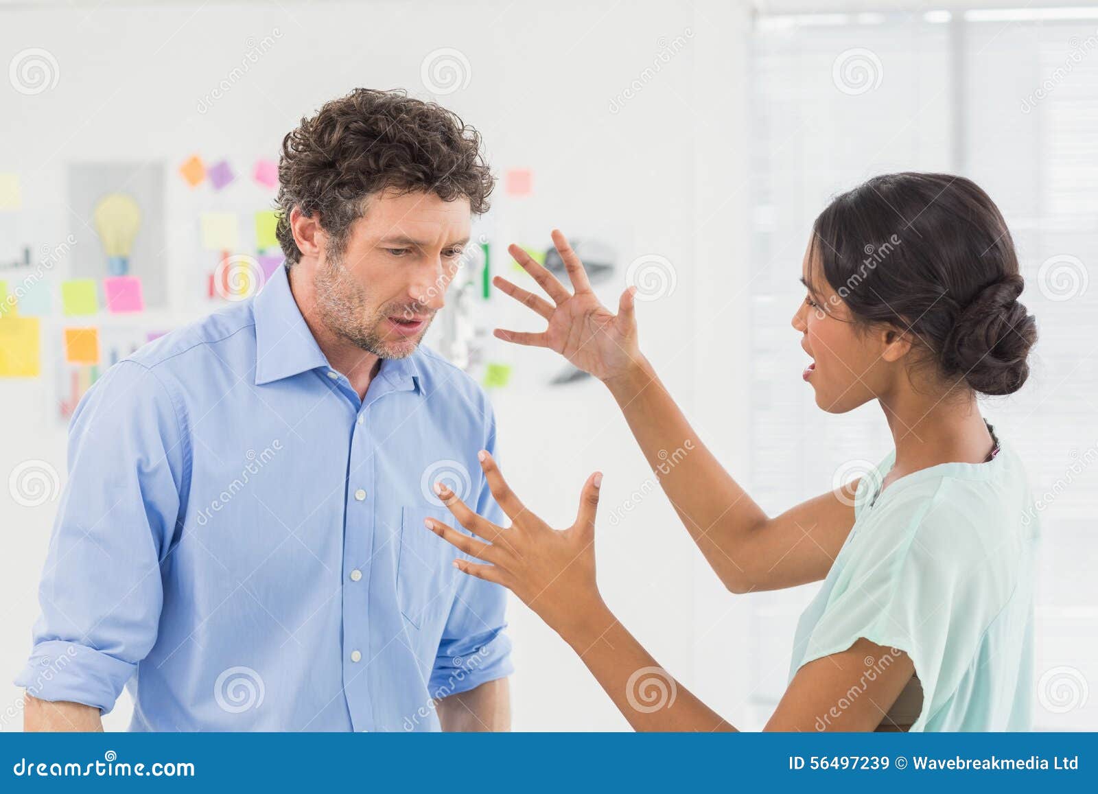 Casual Business Team Having an Argument Stock Image - Image of : 56497239