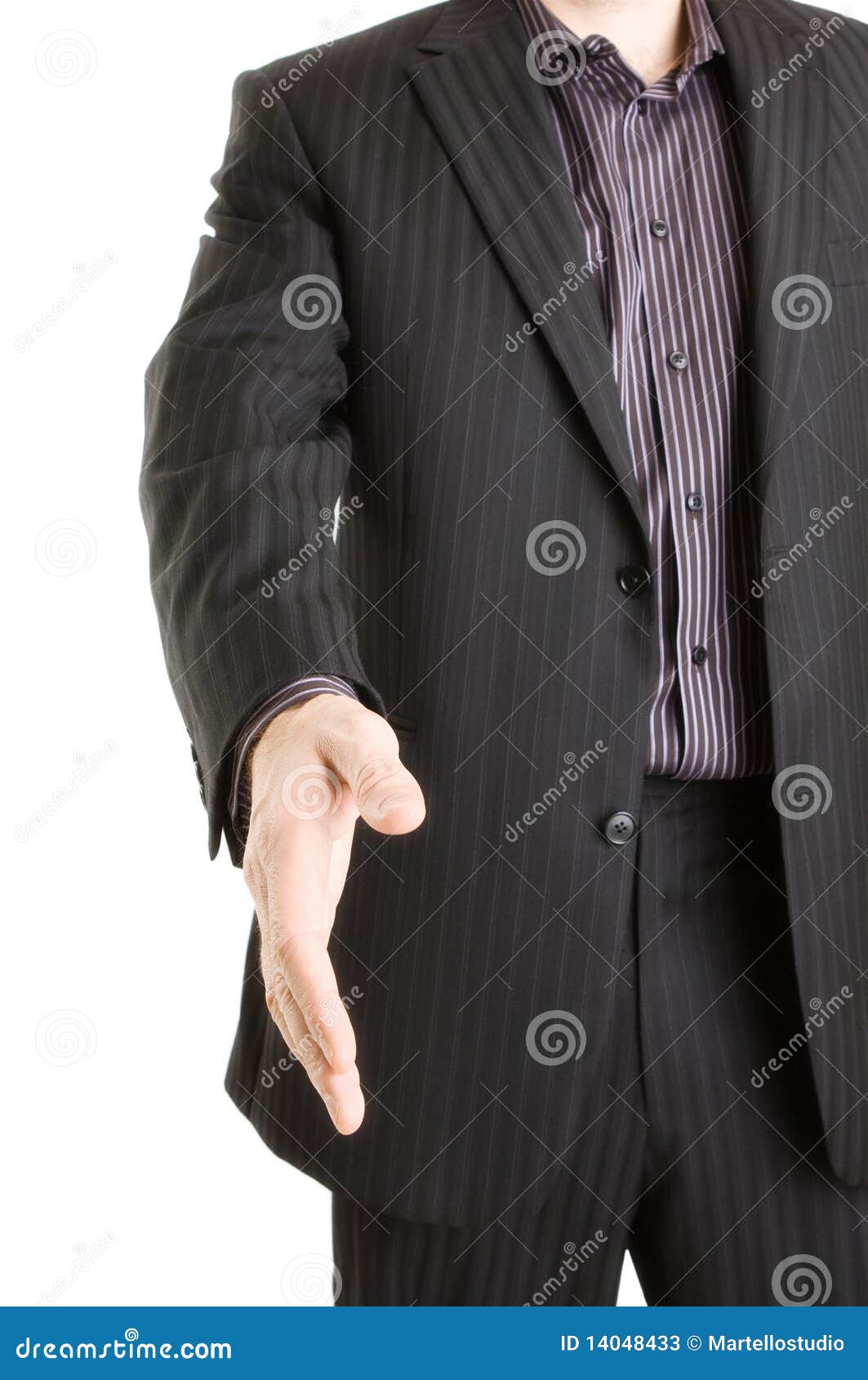 Casual Businessman Offering Handshake Stock Image - Image of agreement ...