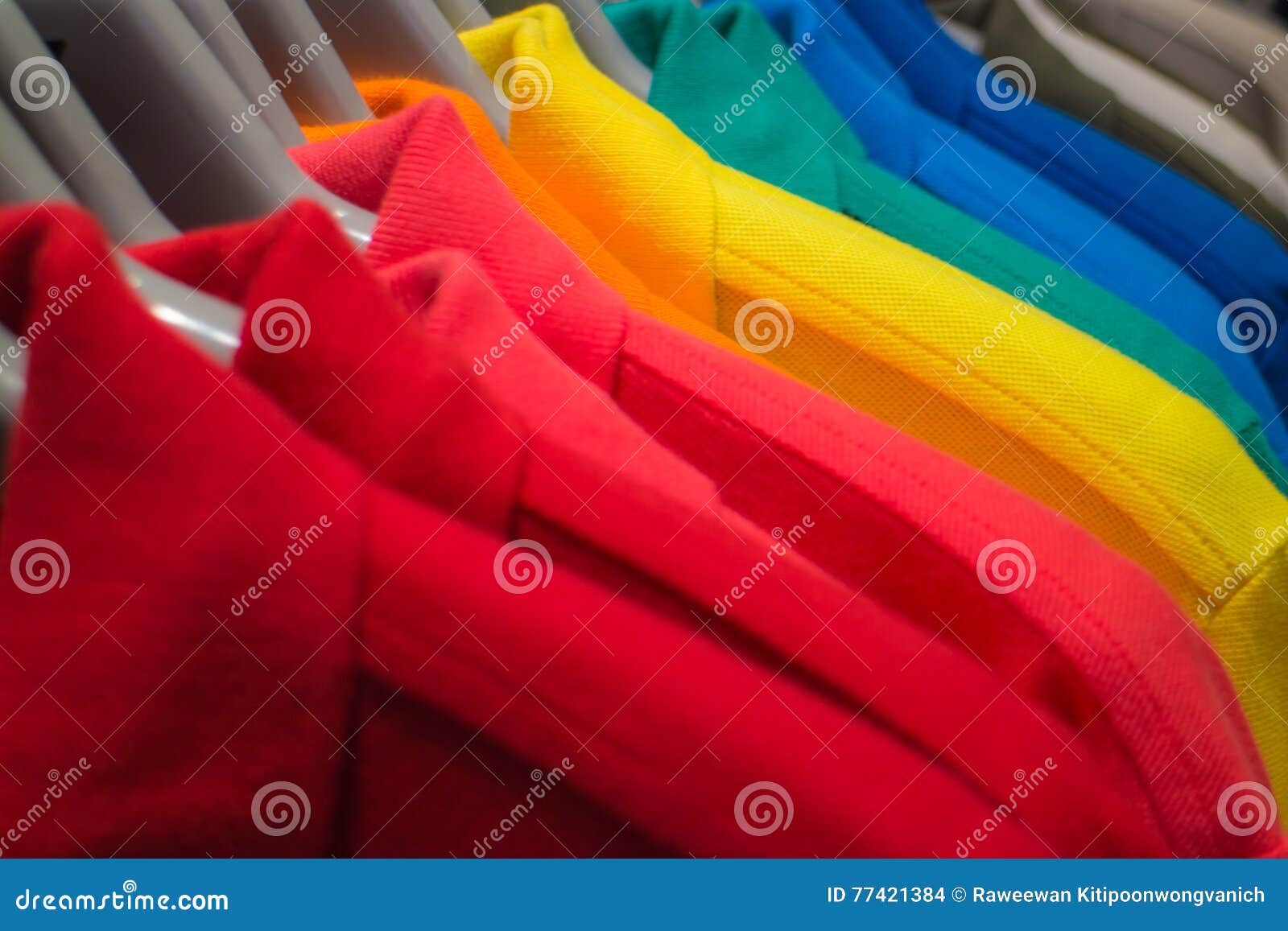 Casual Clothes with Colors of Rainbow Stock Photo - Image of orange ...