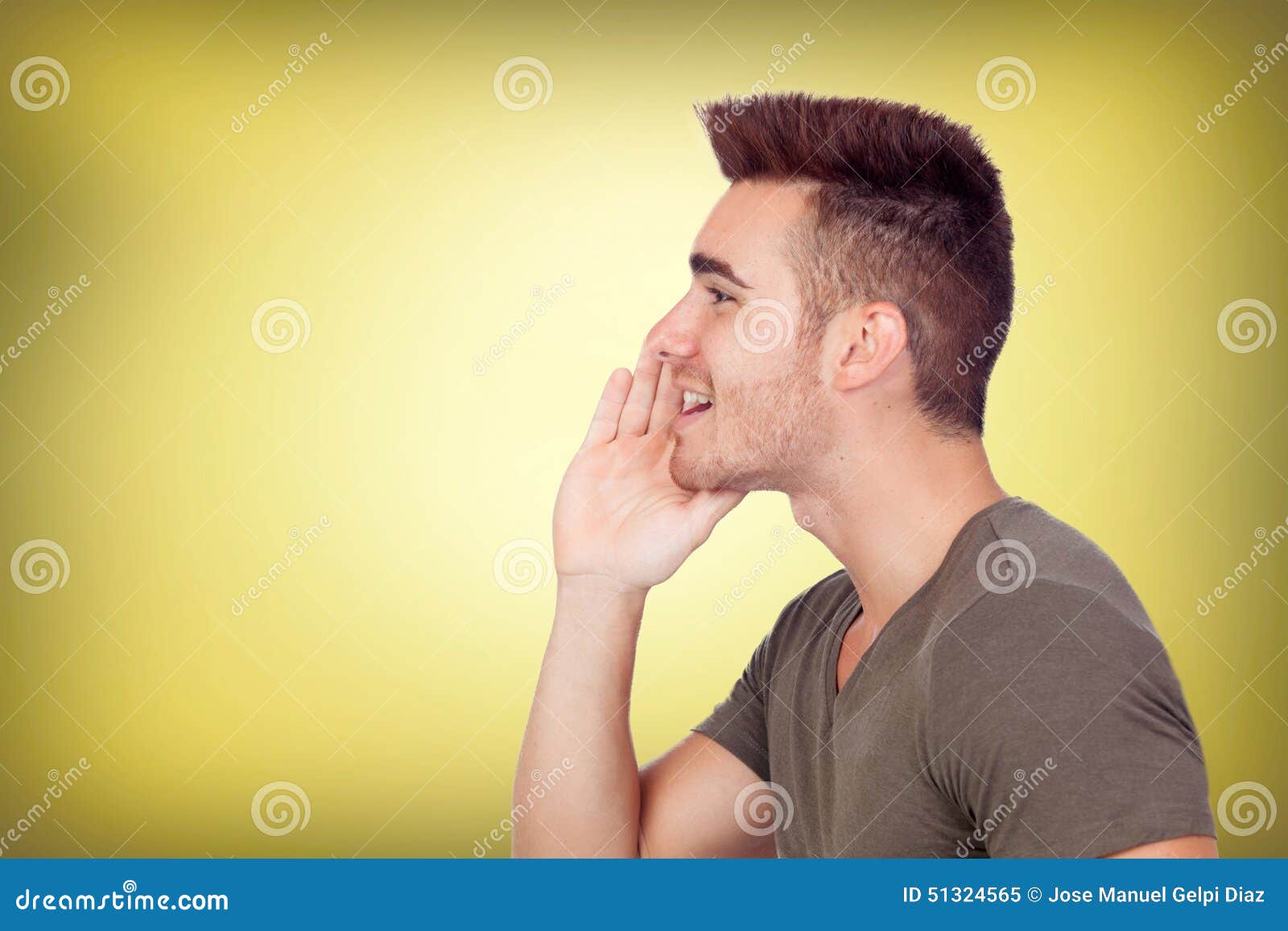 Casual cool men shouting stock image. Image of lifestyle - 51324565