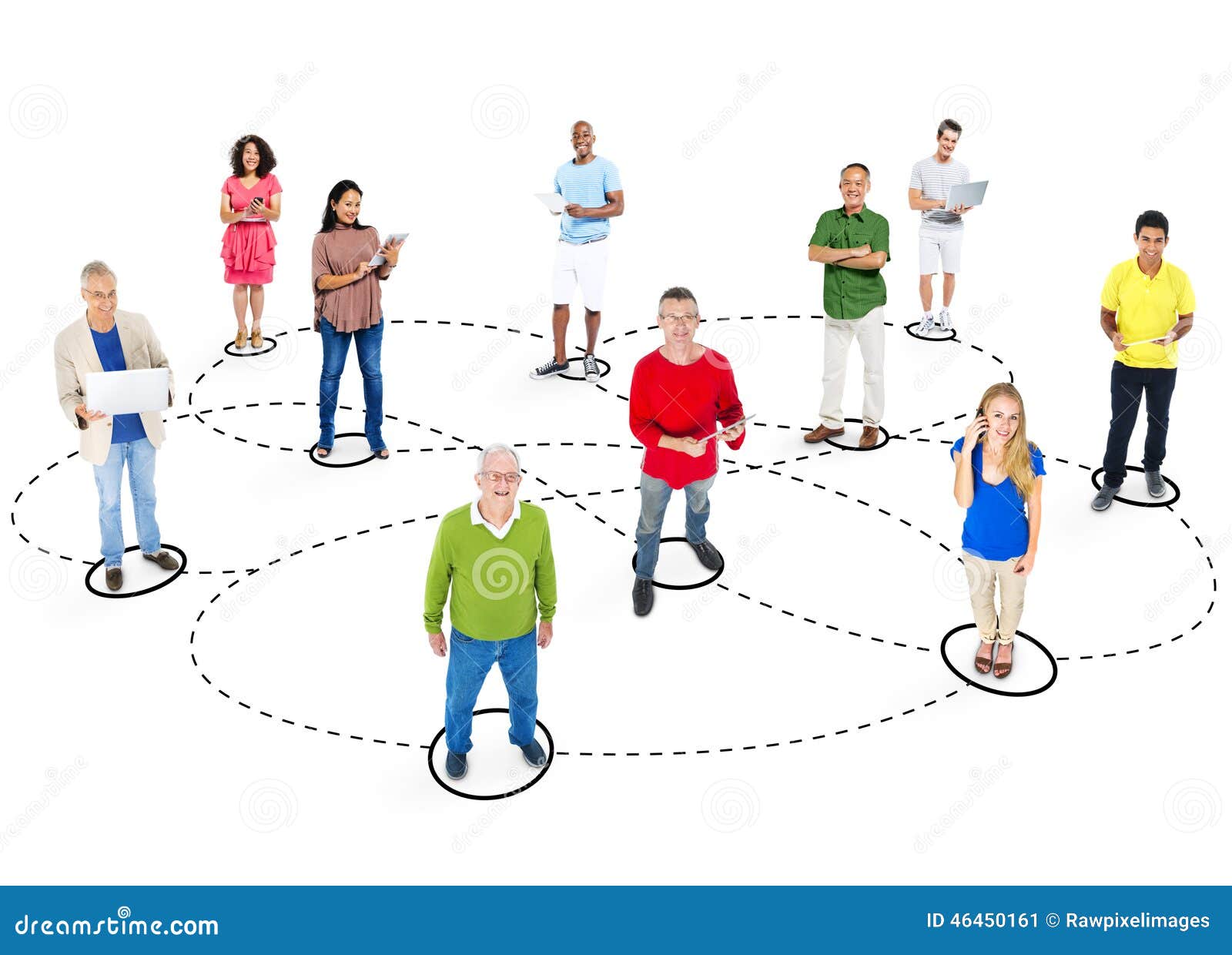Casual Diverse People and Connection Concepts Stock Image - Image of ...