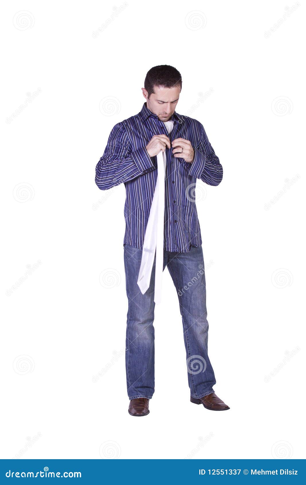 Casual Man Dressing Up stock image. Image of color, blue - 12551337