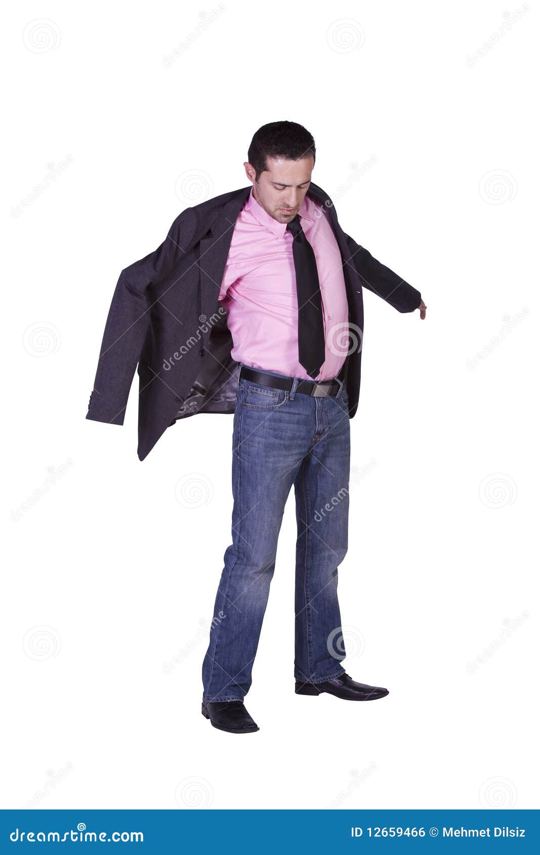 Casual Man Dressing Up stock photo. Image of jacket, look - 12659466