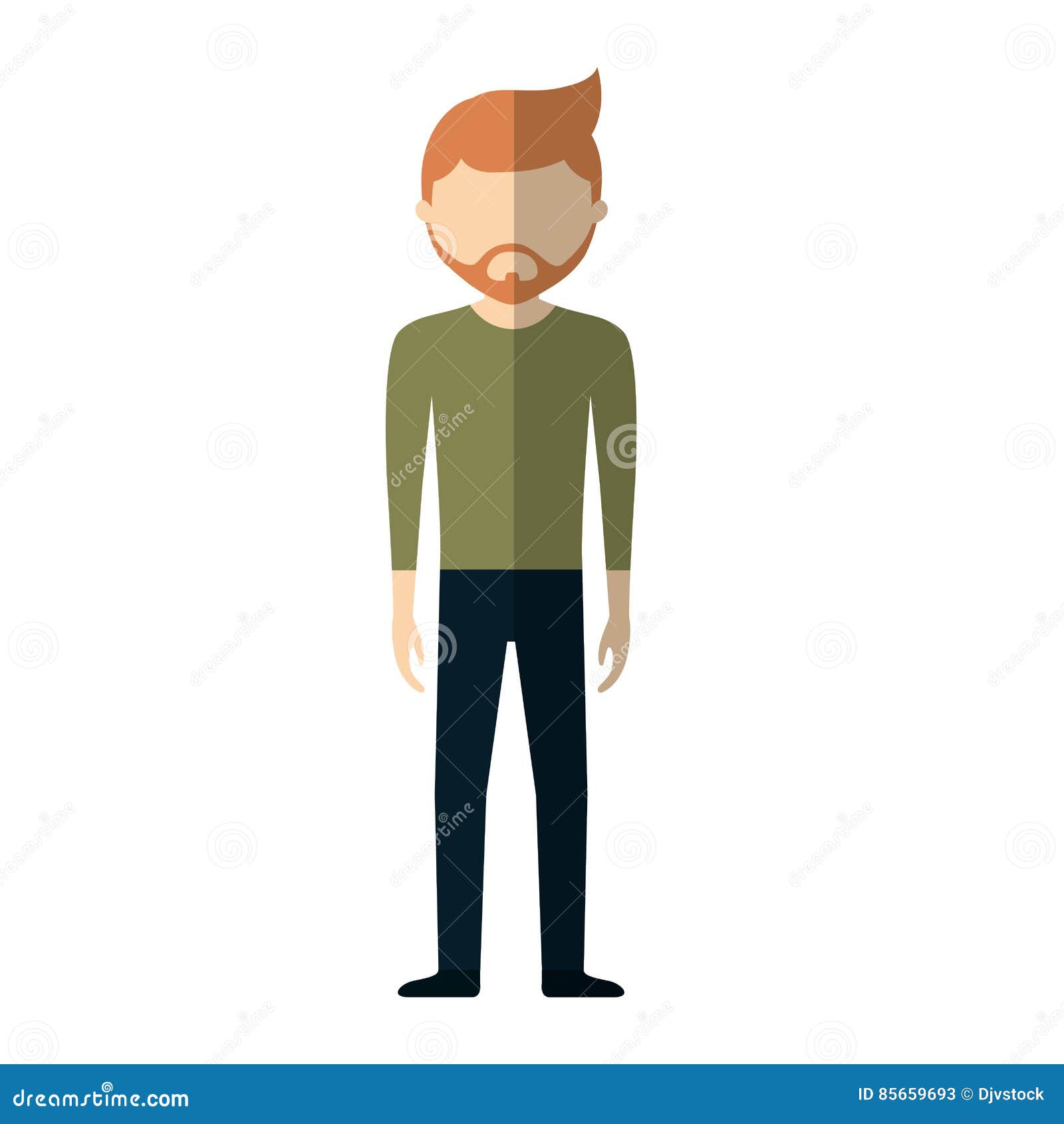 Casual Man Formal Cloth Icon Stock Illustration - Illustration of ...