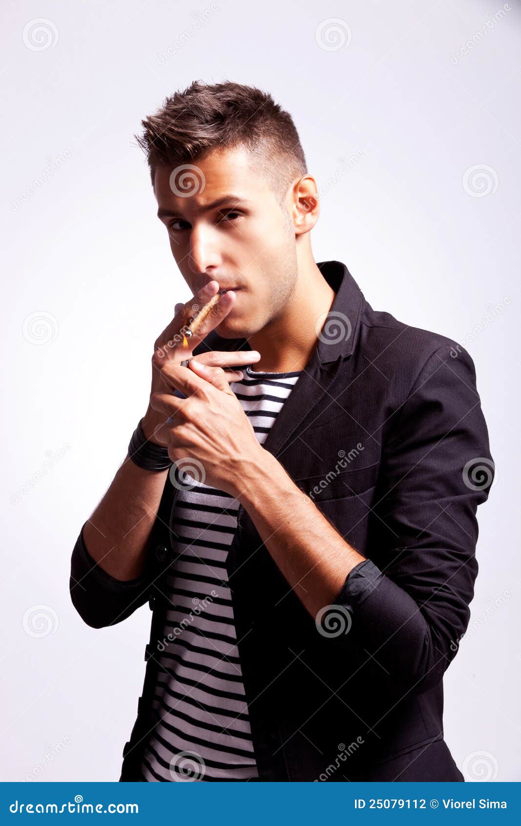 Lighting A Cigarette