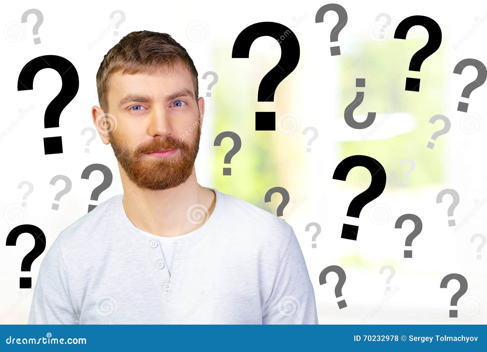 Casual Man Looking Suspiciously Stock Photo - Image of serious, shirt ...